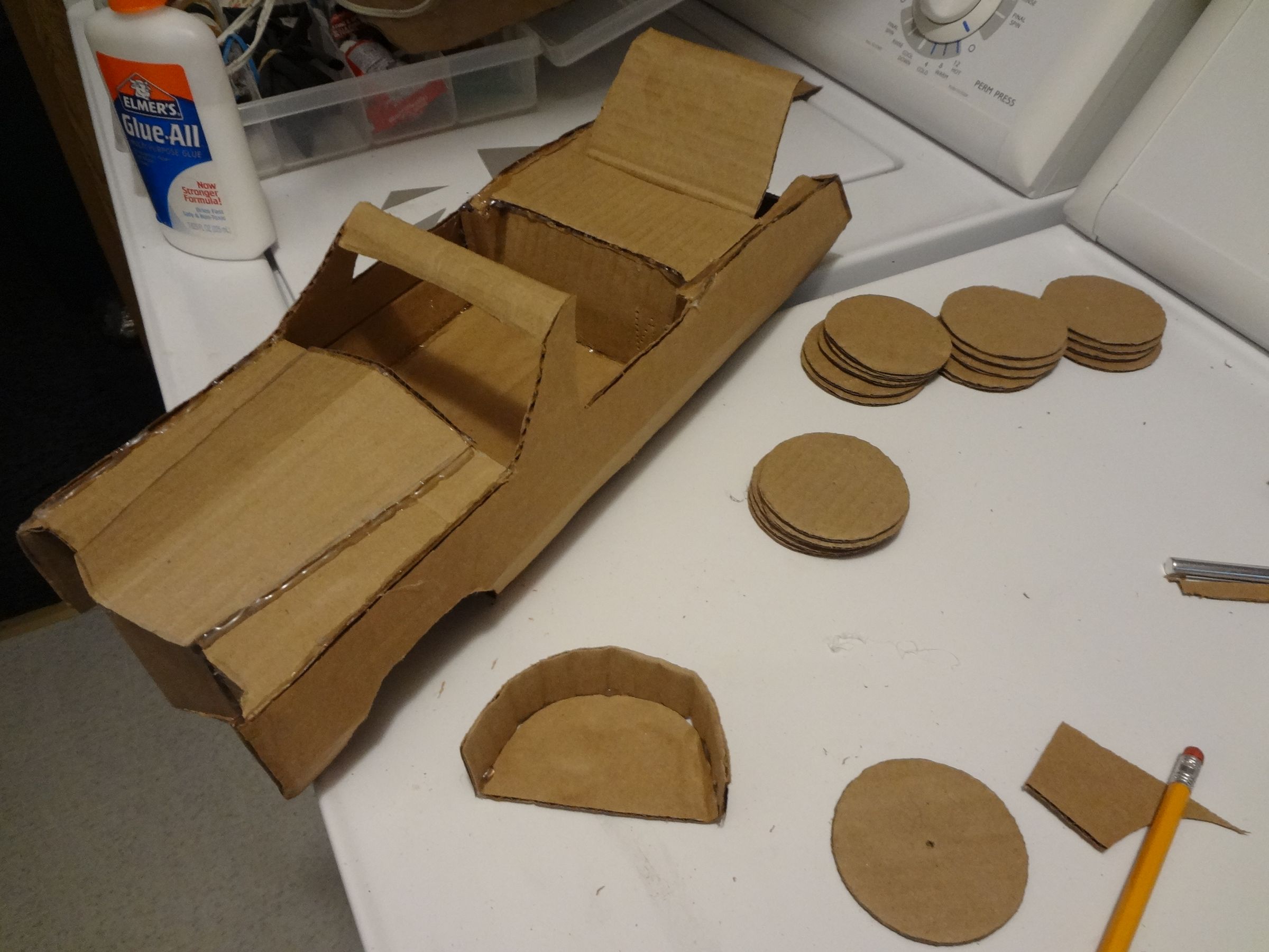 Paper Mache Cardboard Car. : 7 Steps (with Pictures) - Instructables