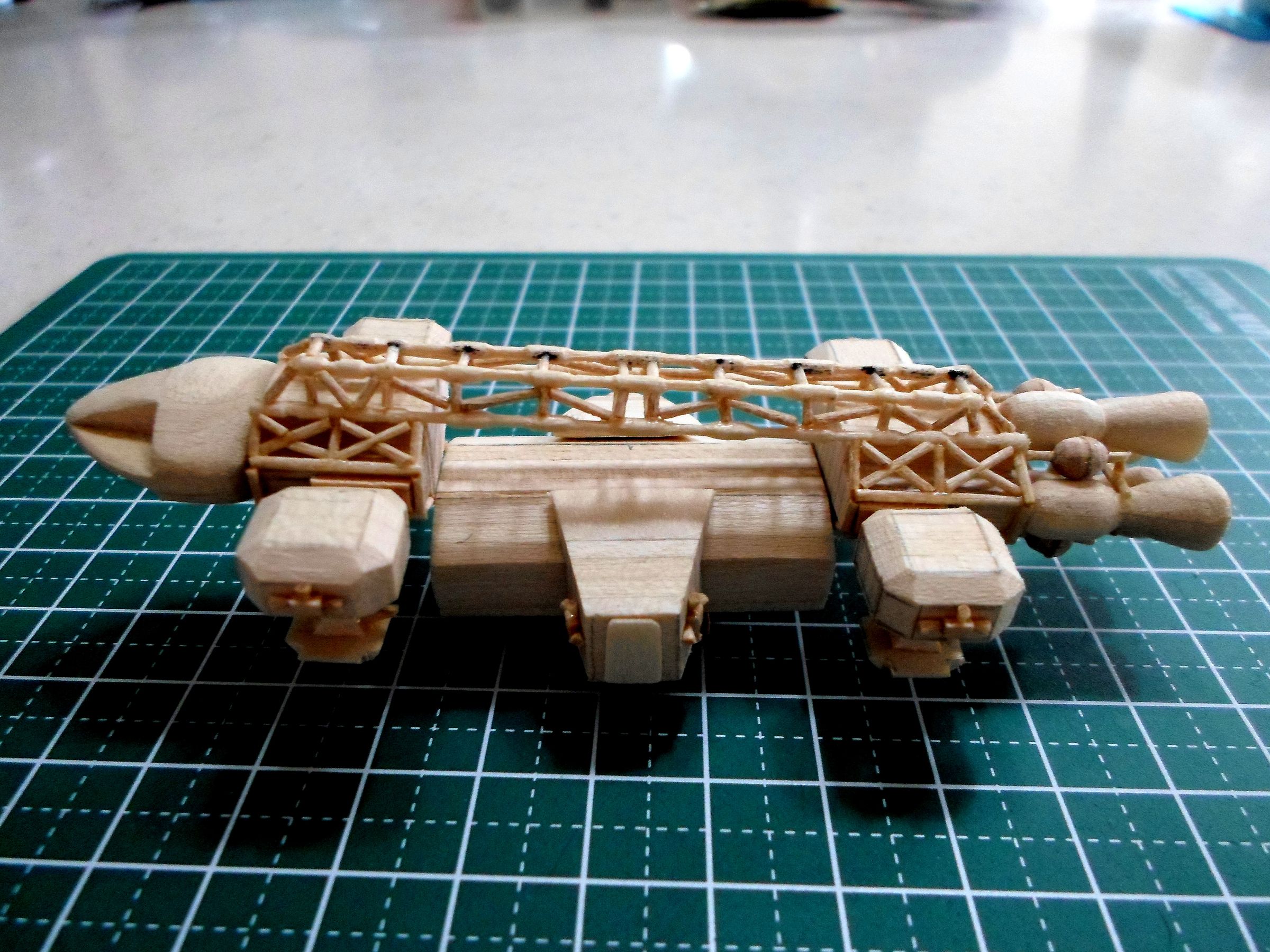 Mini Space 1999 Eagle Popsicle Stick Model : 9 Steps (with Pictures ...