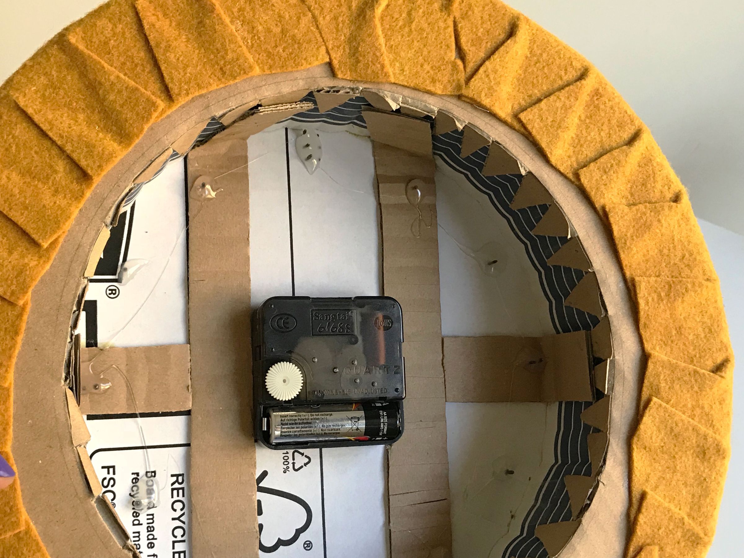 Felt Hat Clock : 8 Steps (with Pictures) - Instructables