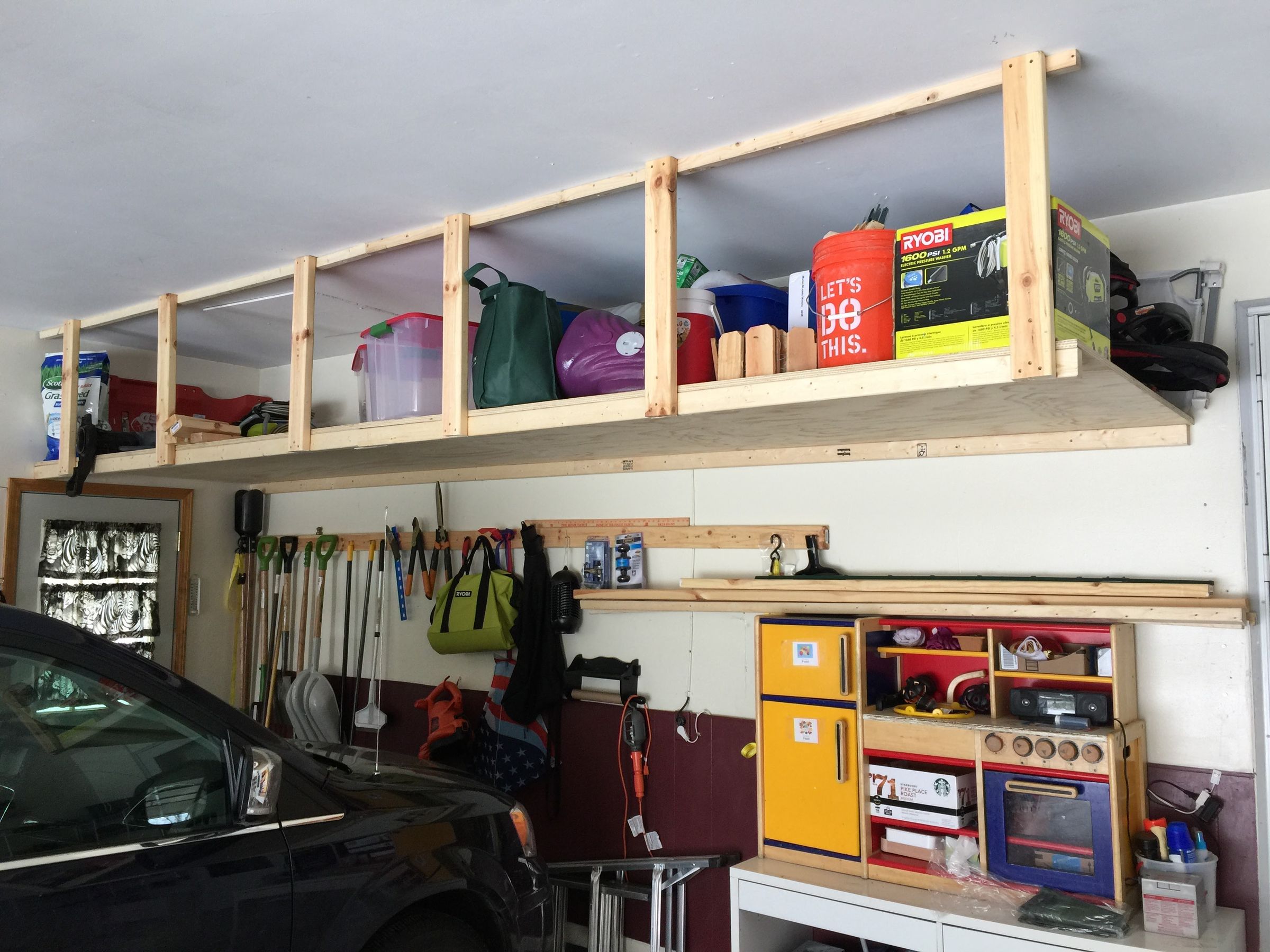 Wasted Space: High Garage Storage Shelves : 8 Steps (with Pictures ...