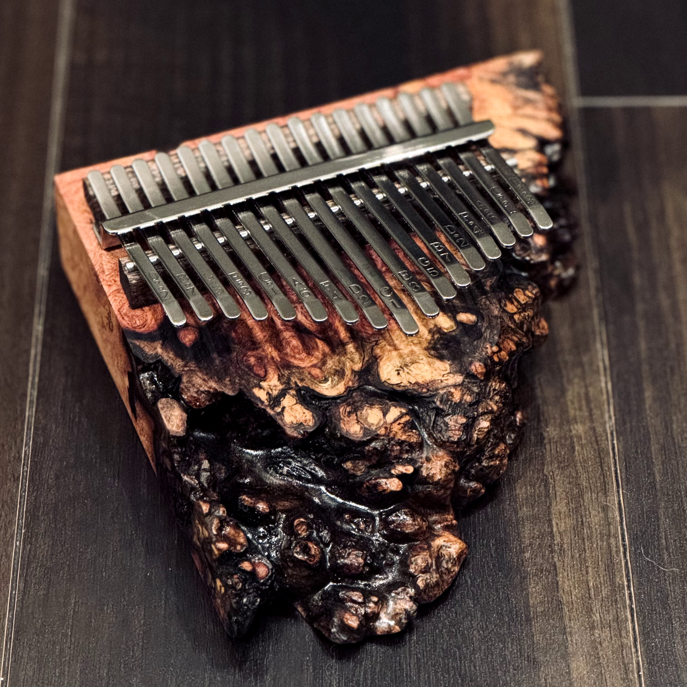 【DIY】Raw Majesty: KALIMBA Crafted From Untamed Quince Burl : 12 Steps ...