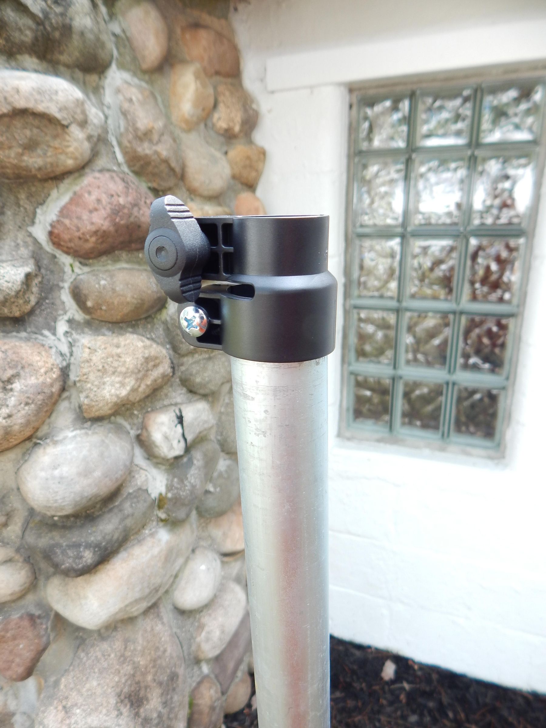 Homemade Adjustable Poles for Backyard String Lights : 5 Steps ...