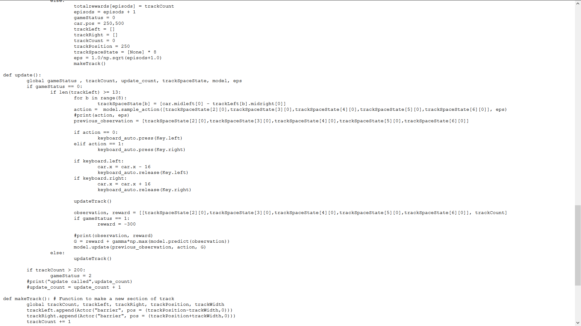 Racecar Game With Pygame Zero and Machine Learning : 6 Steps ...