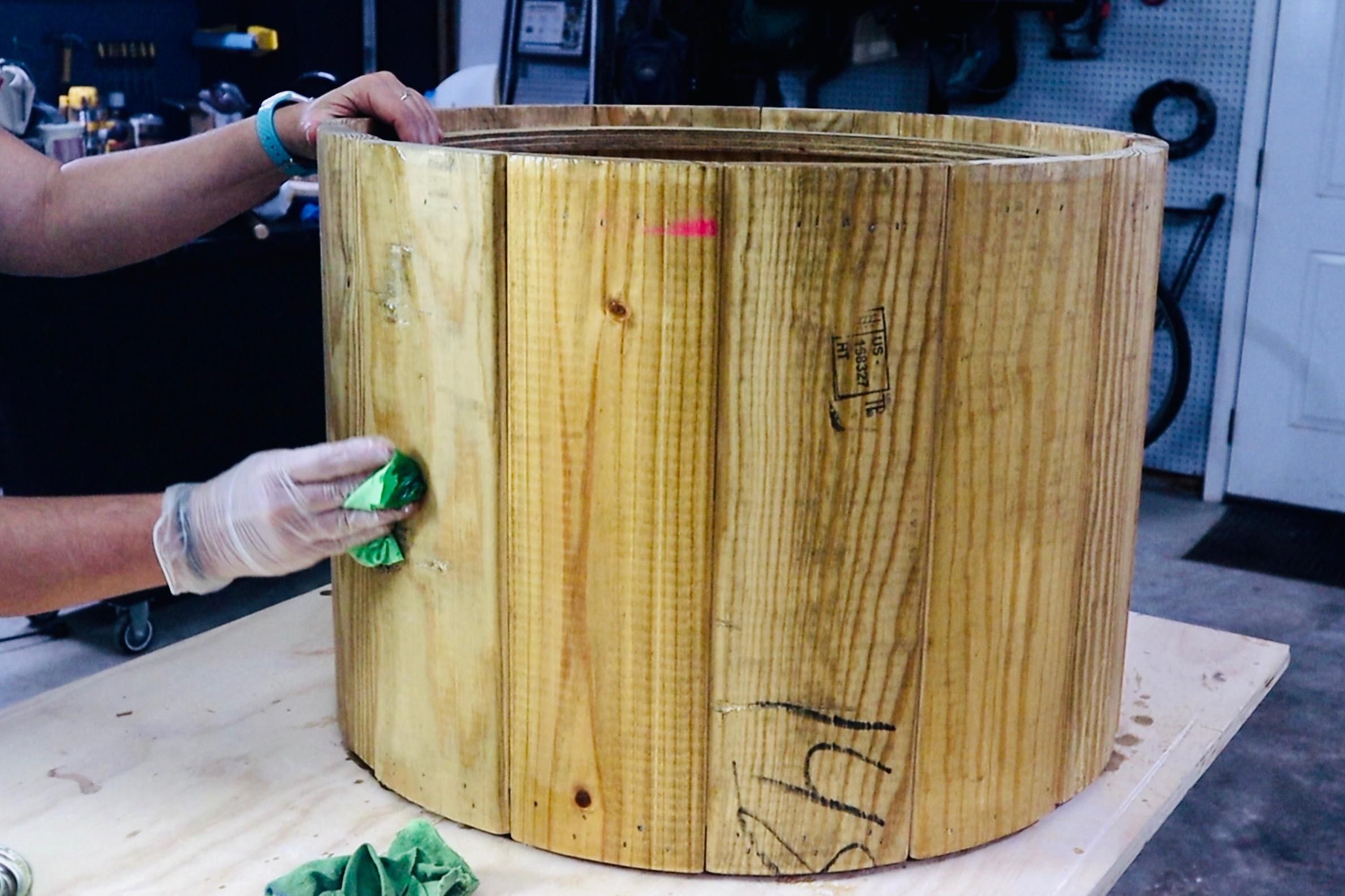 Upcycled Cable Spool Ottoman With Storage : 6 Steps (with Pictures ...