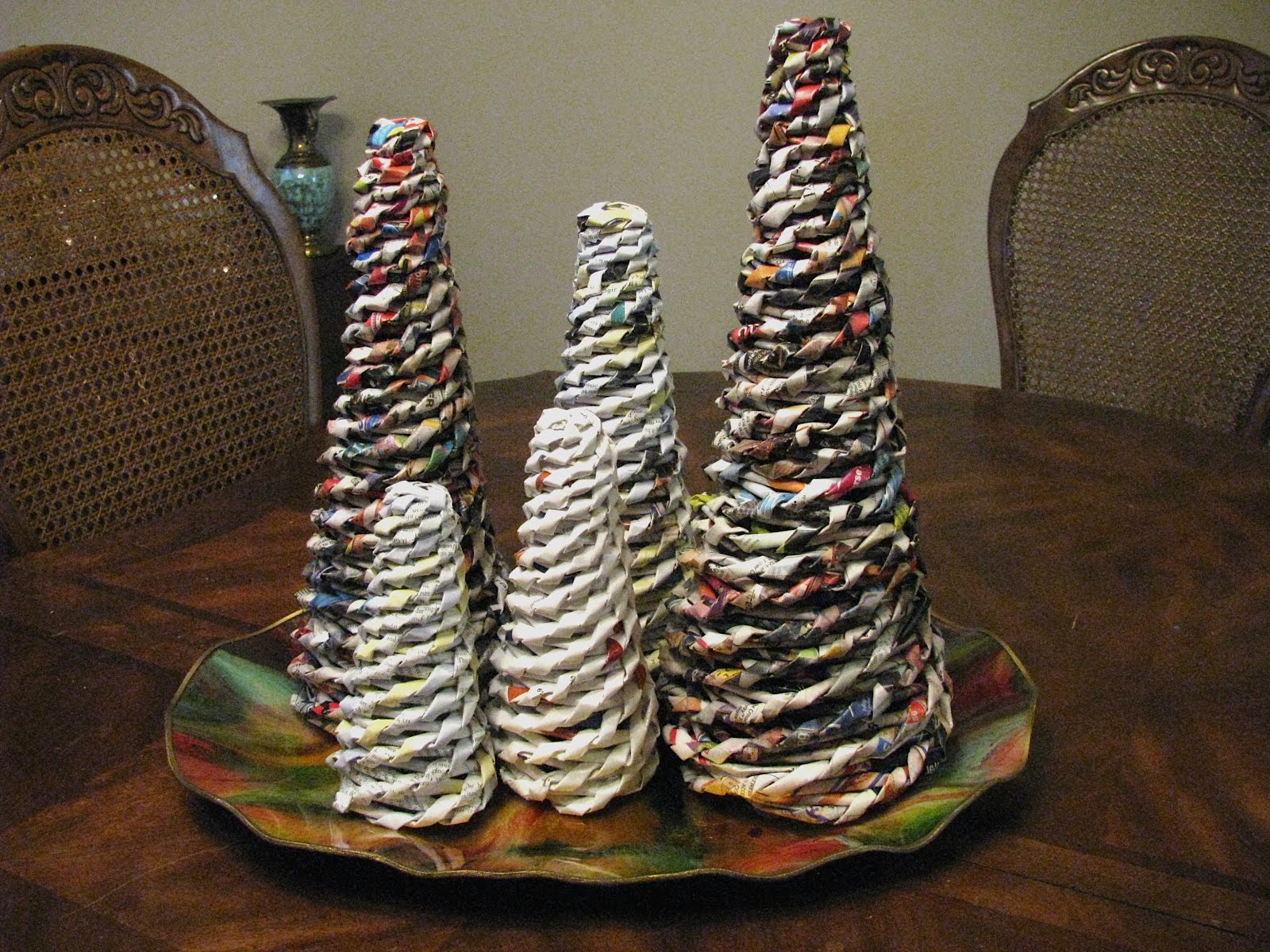 Christmas Tree Made Out of Newspaper! : 4 Steps - Instructables