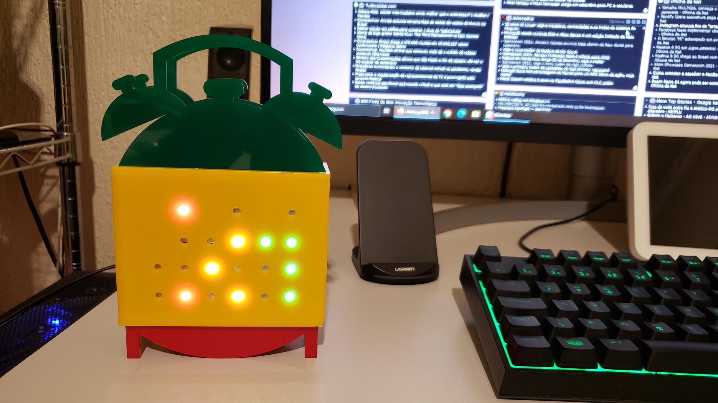 RGB Wifi Binary Clock (ESP8266+WS2812b) : 6 Steps - Instructables