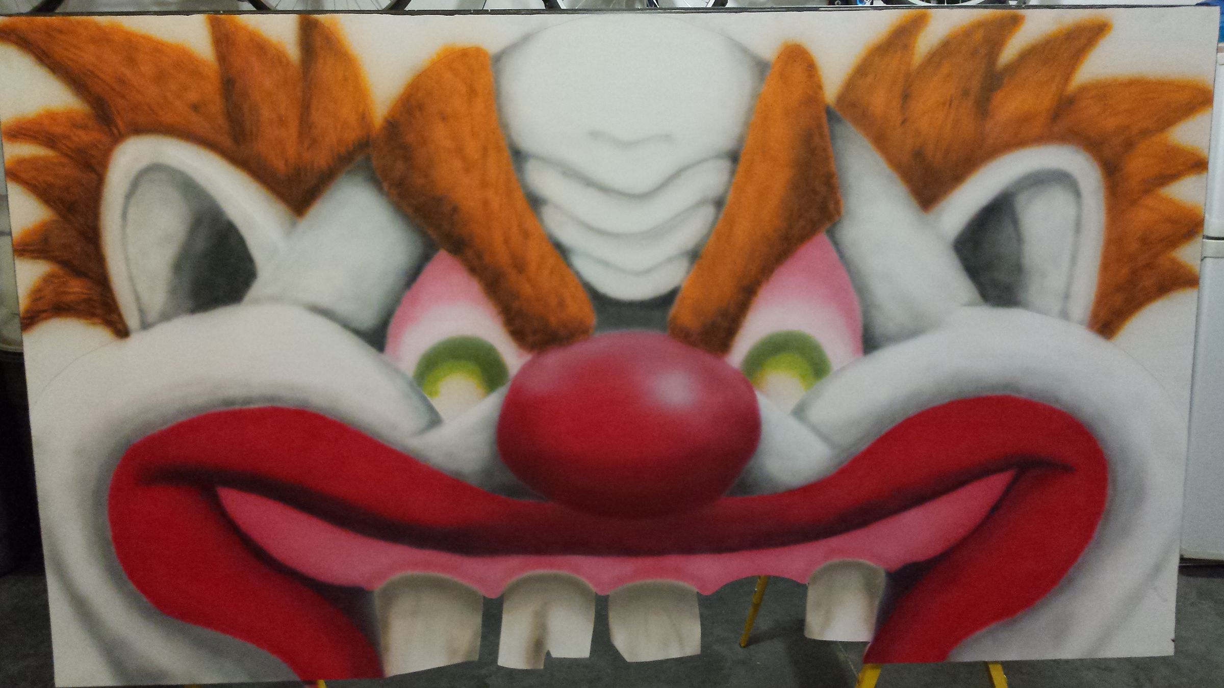 Scary Clown Face Haunted House Entrance : 6 Steps (with Pictures ...