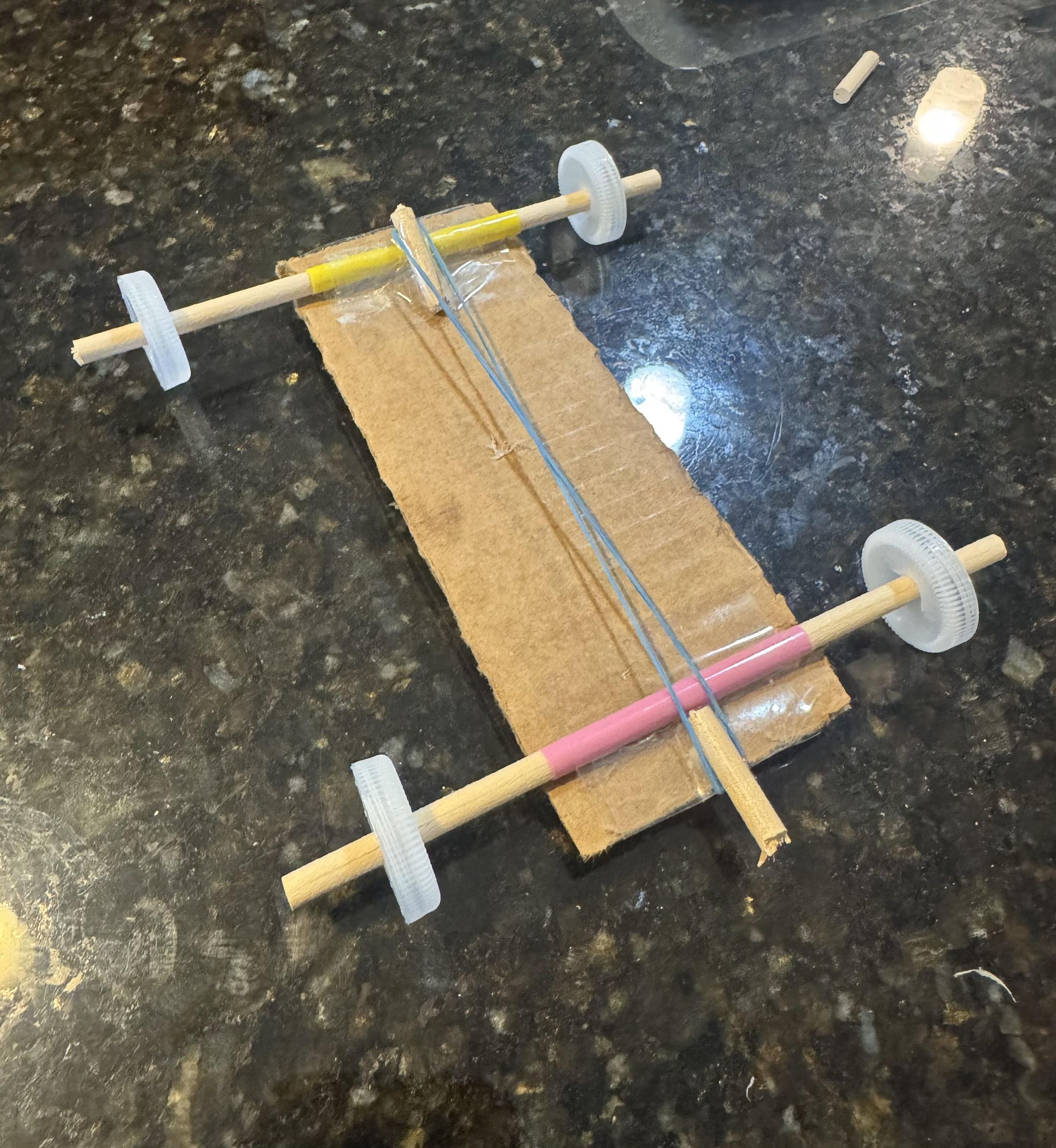 Designing and Building a Rubber Band-Powered Car With Everyday ...