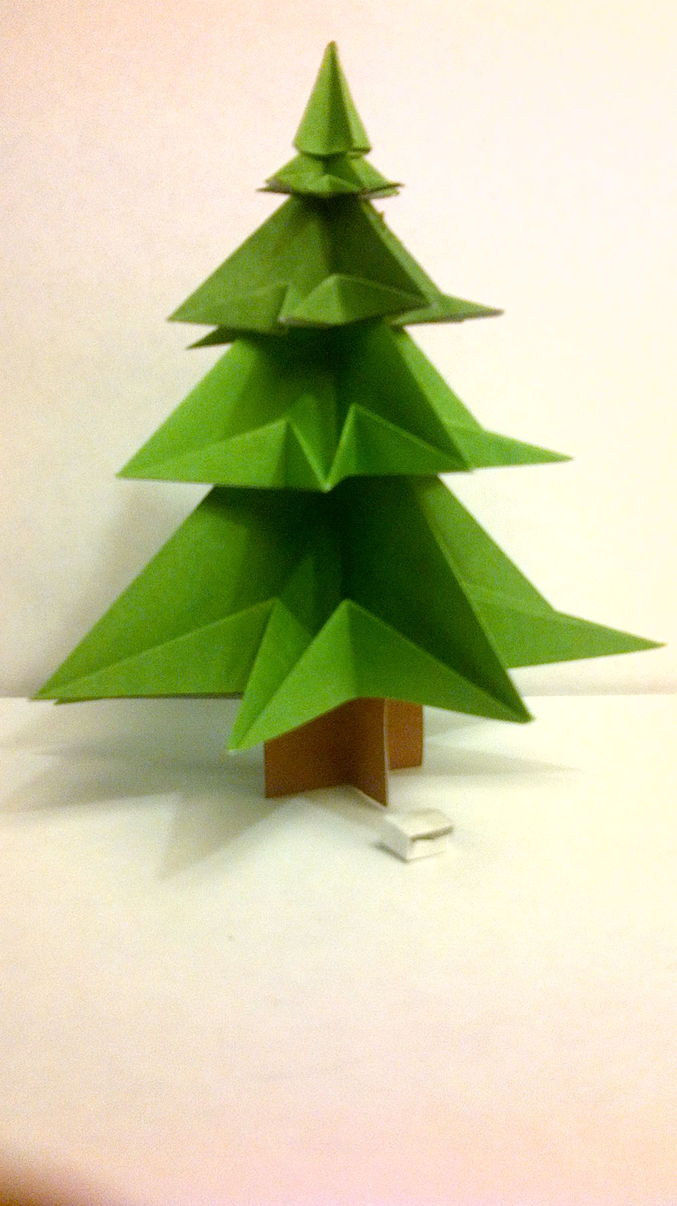 Origami Christmas Tree (Made From 1 A4 Sheet and Template) : 7 Steps ...