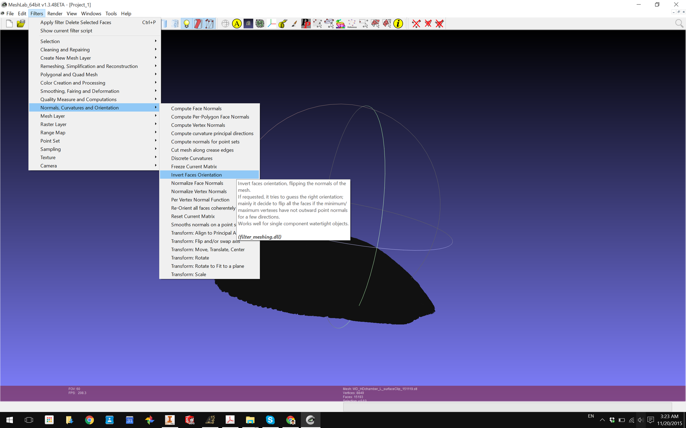 How to Convert Brainsight Custom Skull Surface (.stl) File to Autodesk ...