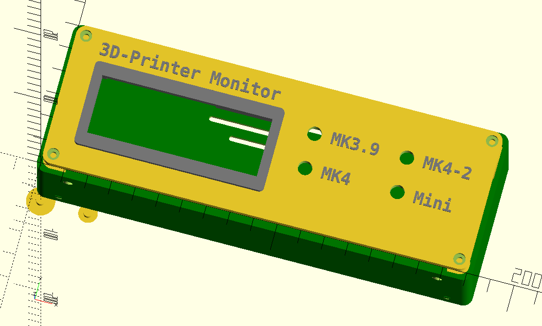 3D Printer Monitor With LCD for Up to Four 3D Printers (via Wifi or Octoprint) : 3 Steps ...
