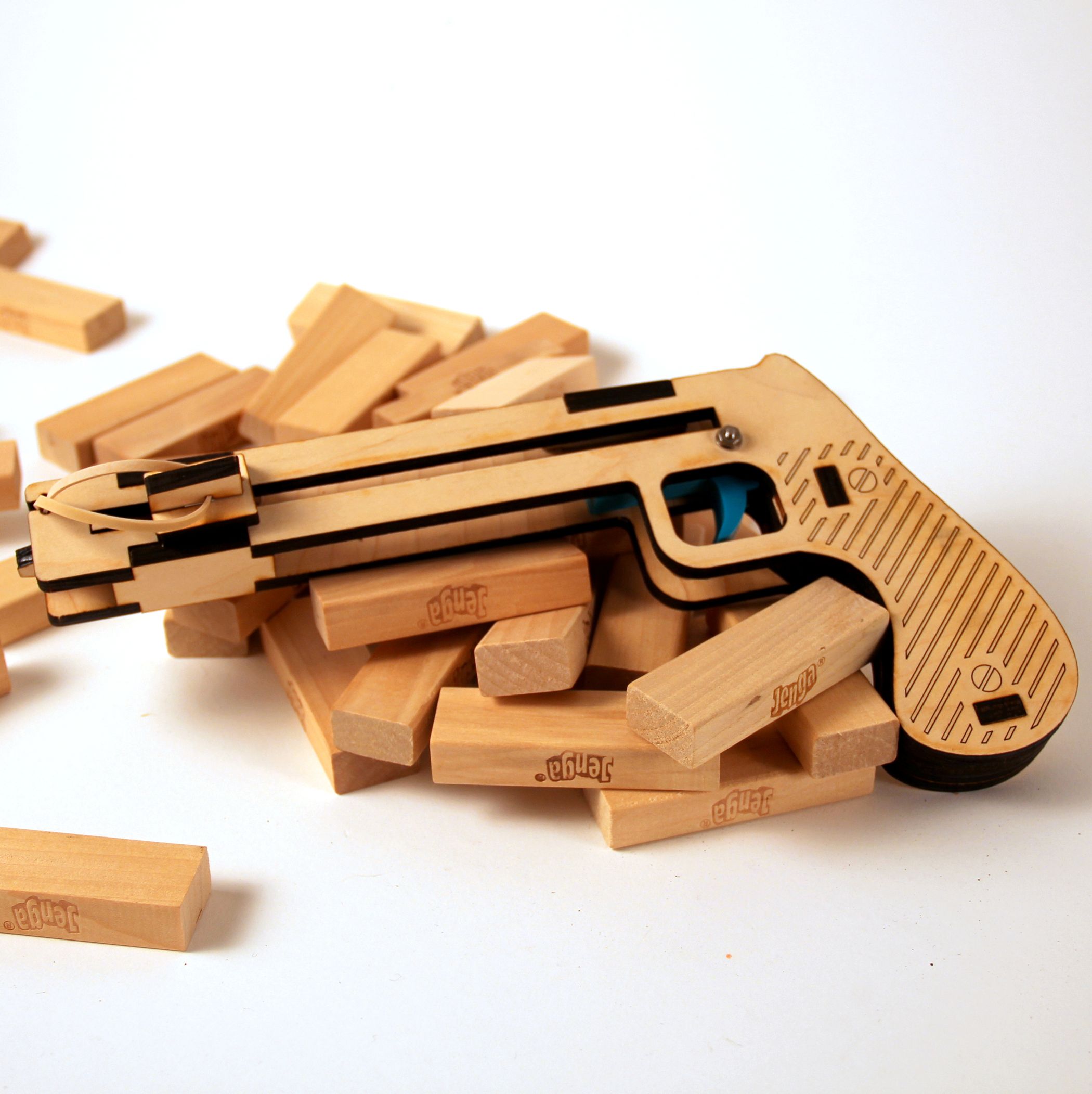 Wooden Laser Cut Jenga Pistol : 11 Steps (with Pictures) - Instructables