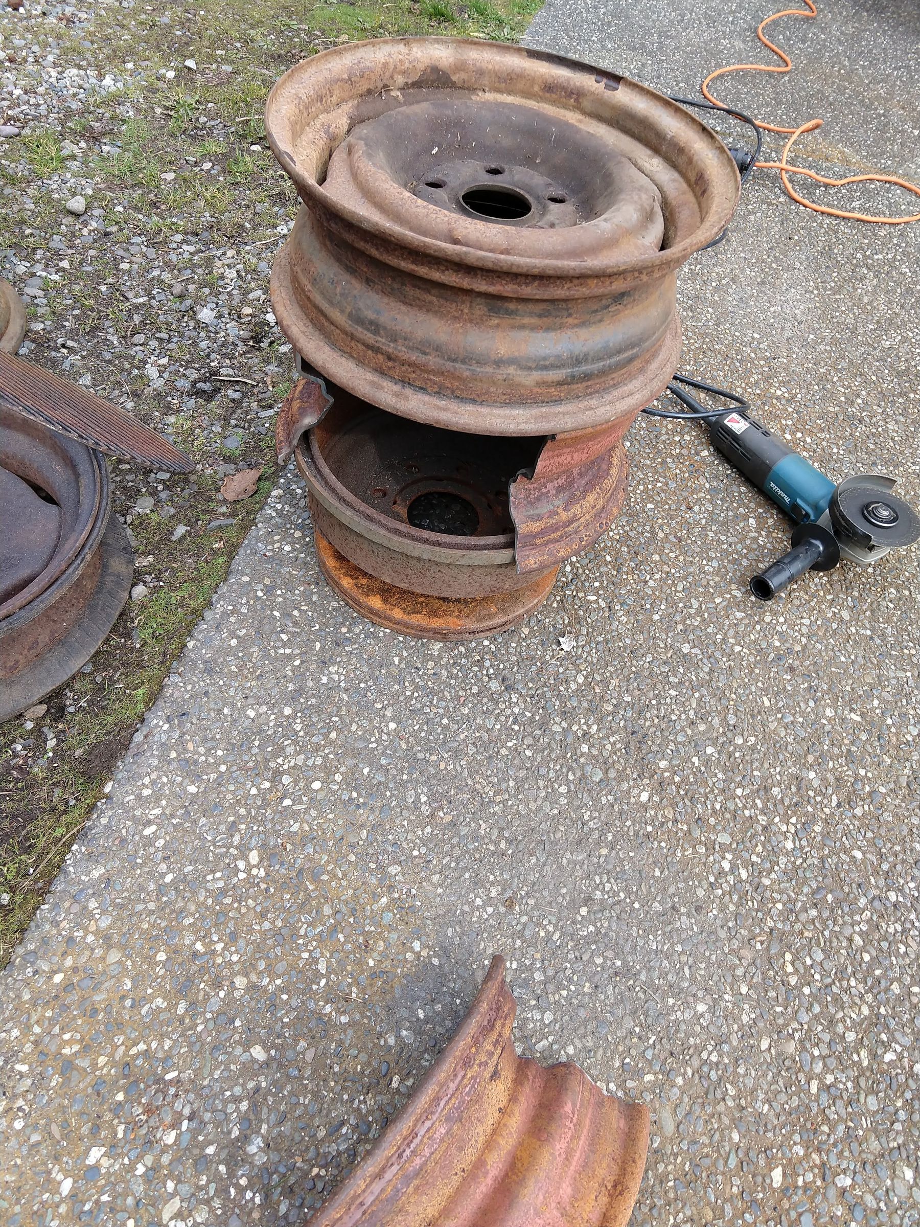 Upcycle Old Steel Wheels Into a Fire Pit : 7 Steps (with Pictures ...