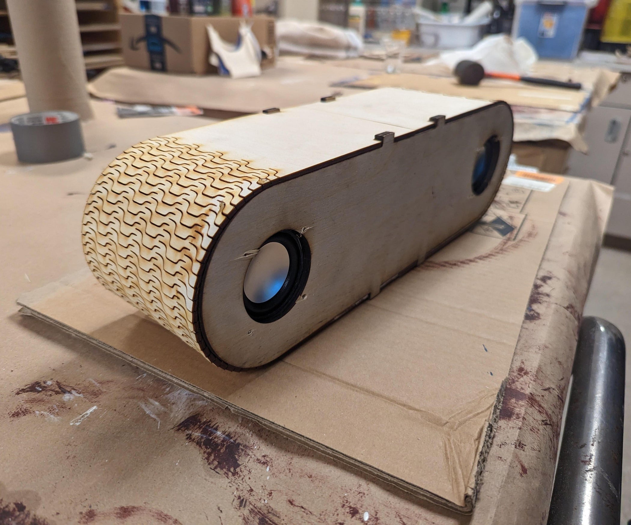 Wooden Bluetooth Speaker With Living Hinge : 6 Steps - Instructables