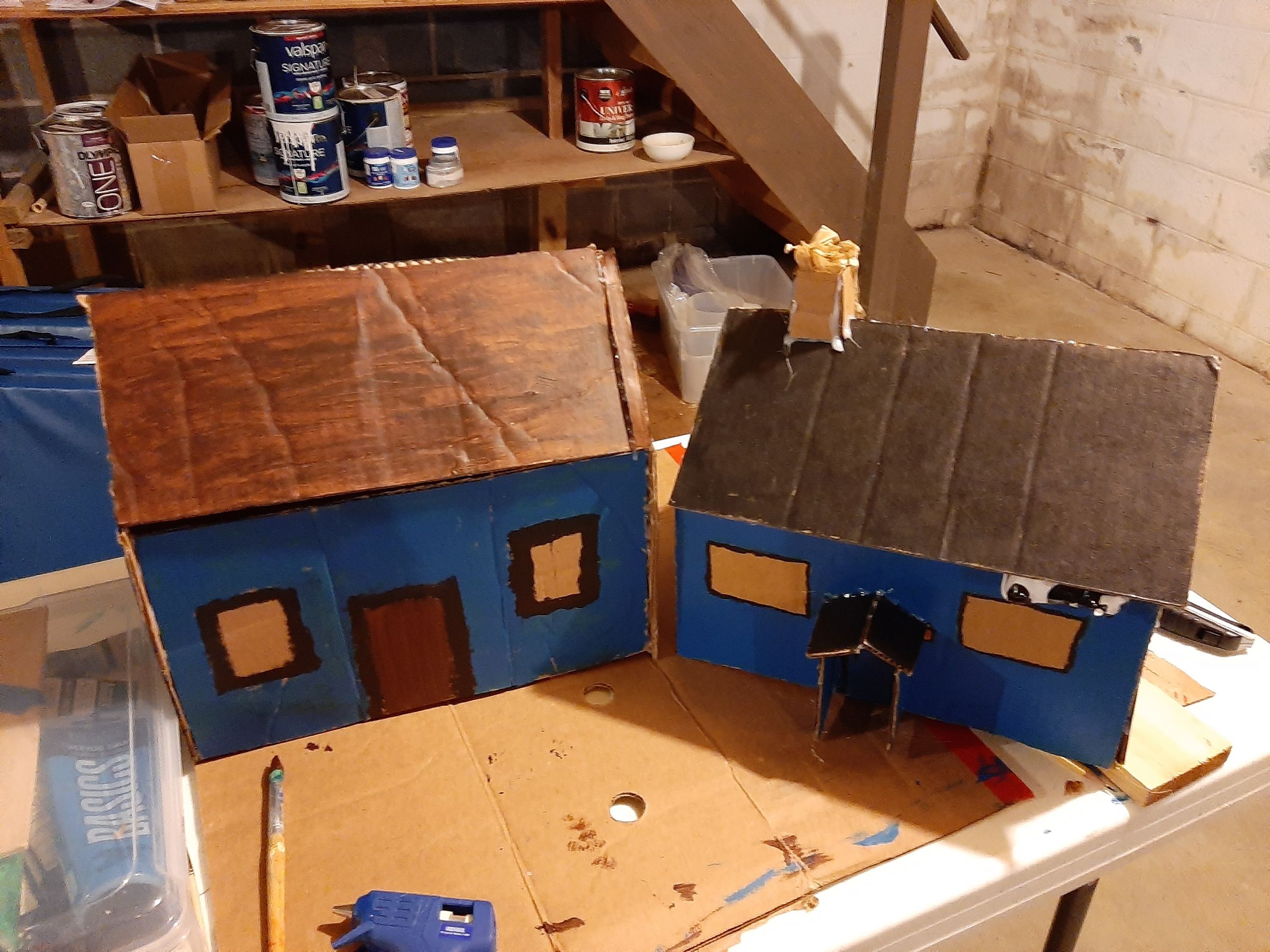 Hot Glue Cardboard House : 5 Steps - Instructables