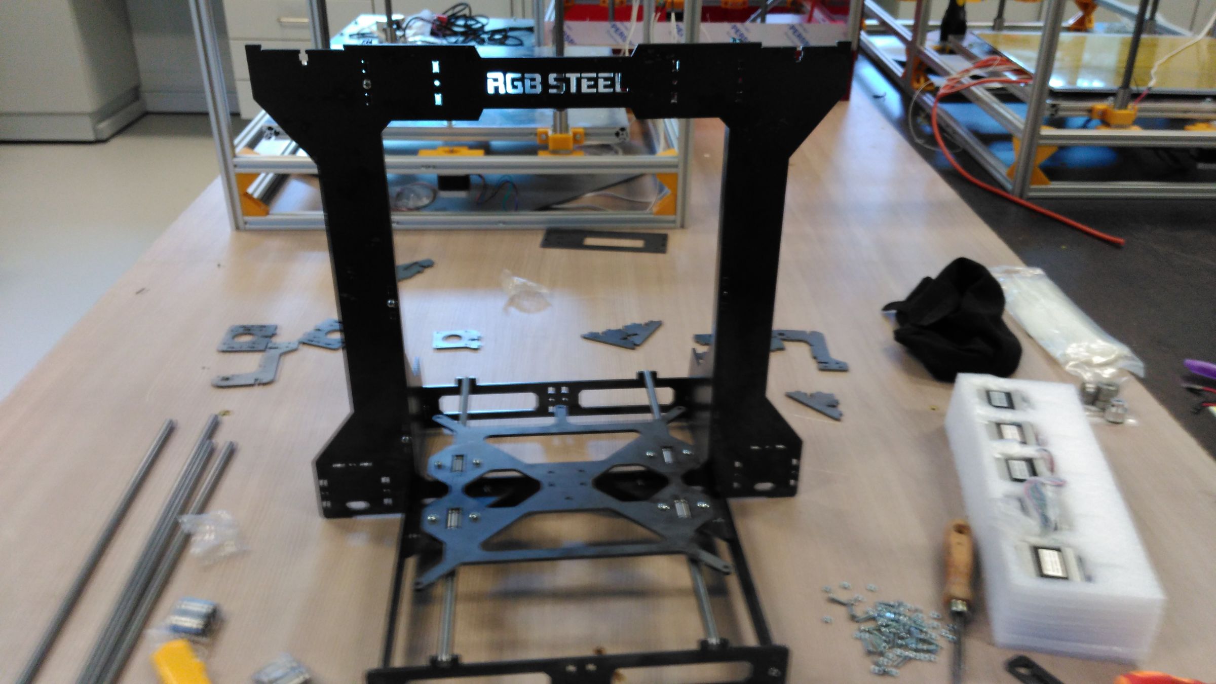 RGB STEEL - Low Cost, Steel Frame, Color Mixing 3D Printer : 19 Steps ...