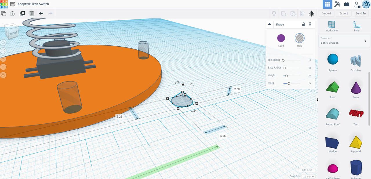 Create Adaptive Switches With TinkerCAD and 3D Printing : 8 Steps (with ...