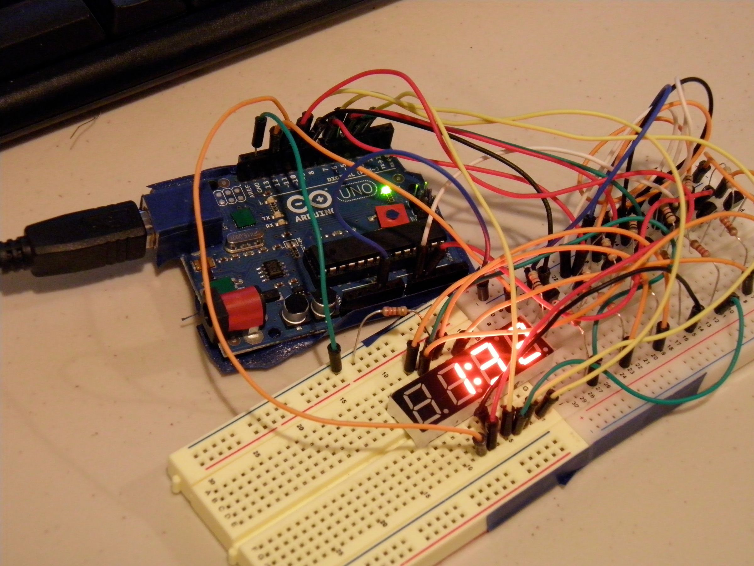 TimeDuino- 7 Segment Arduino Clock (No Shift Registers Needed!) : 14 ...