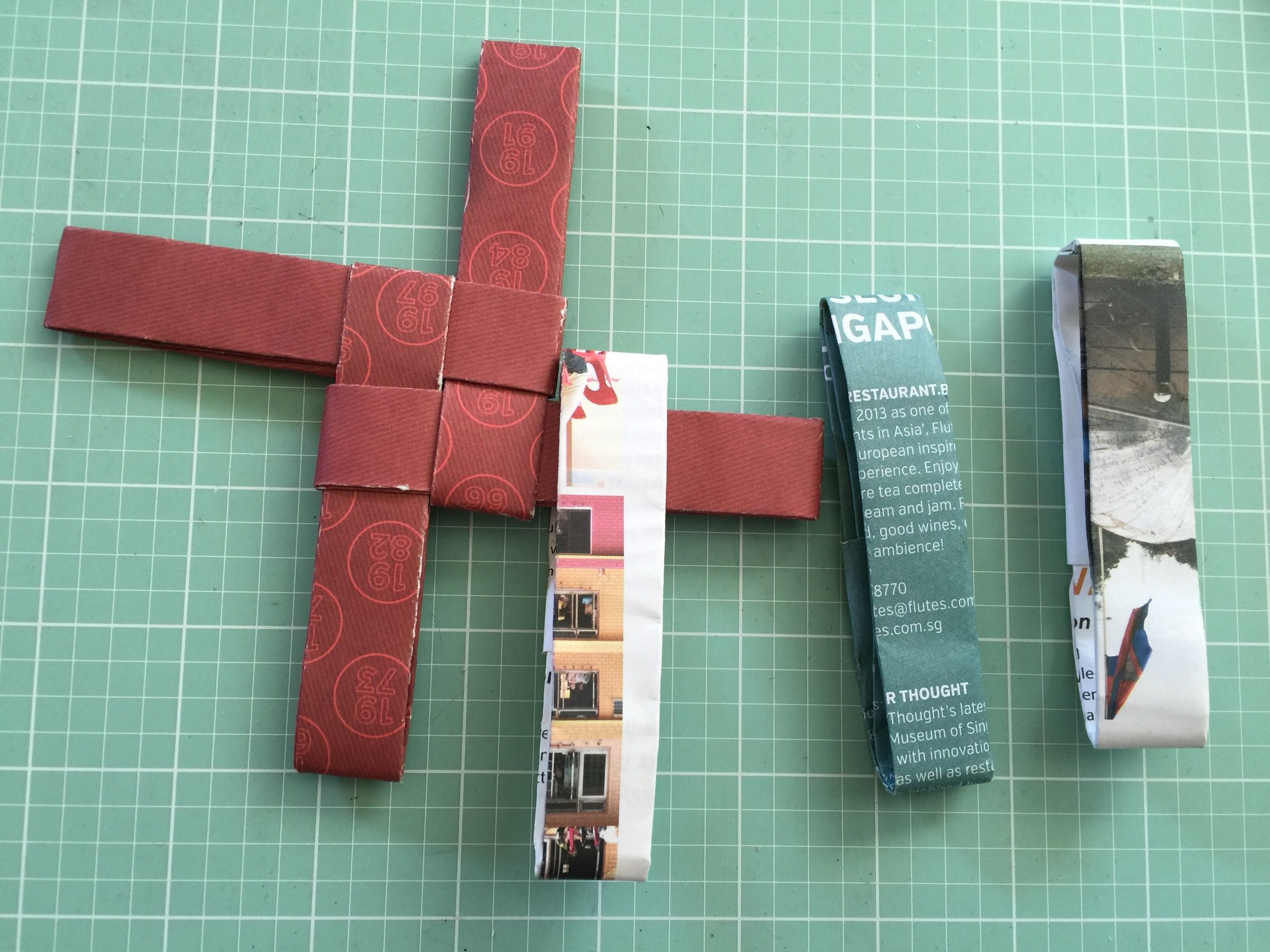 Woven Basket Made Out of Recycled Paper / Junk Mail : 8 Steps (with ...