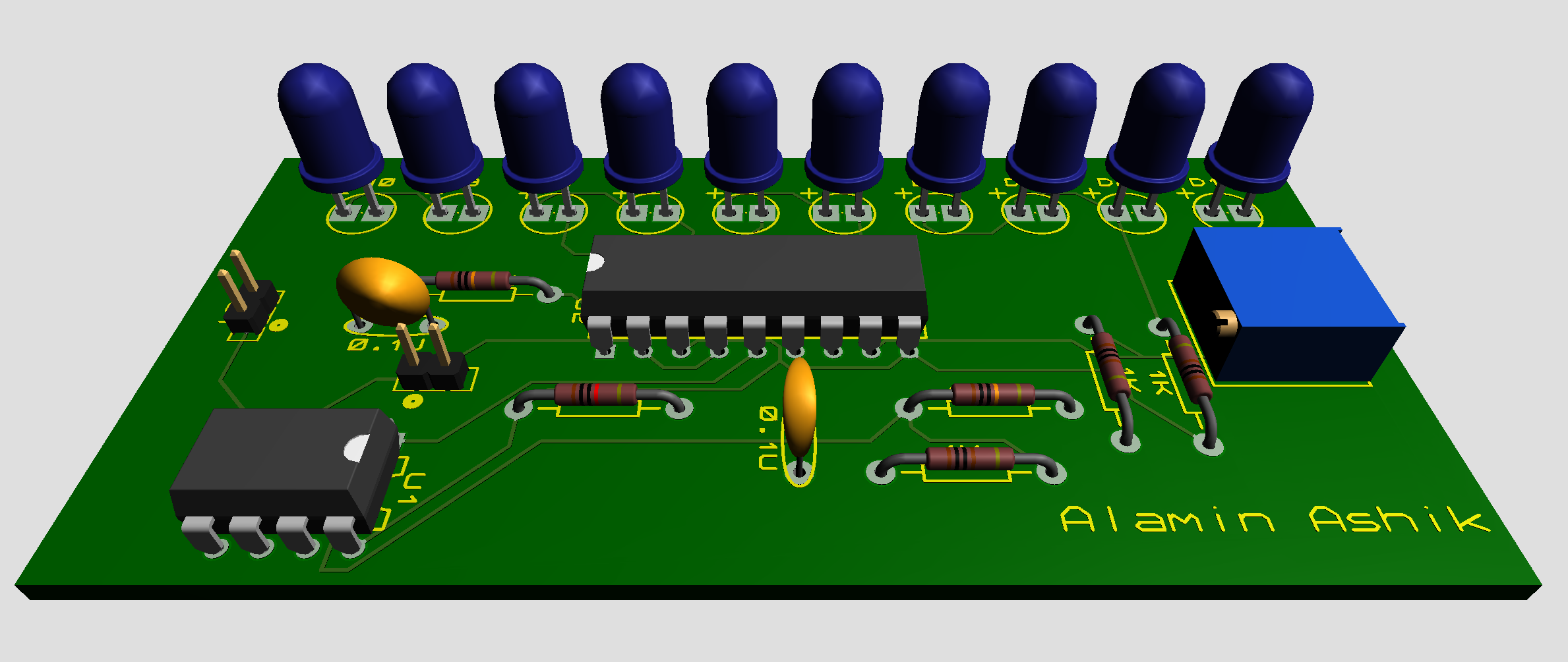 Mic Controlled LED Visualizer Using LM3914 Explained : 10 Steps - Instructables