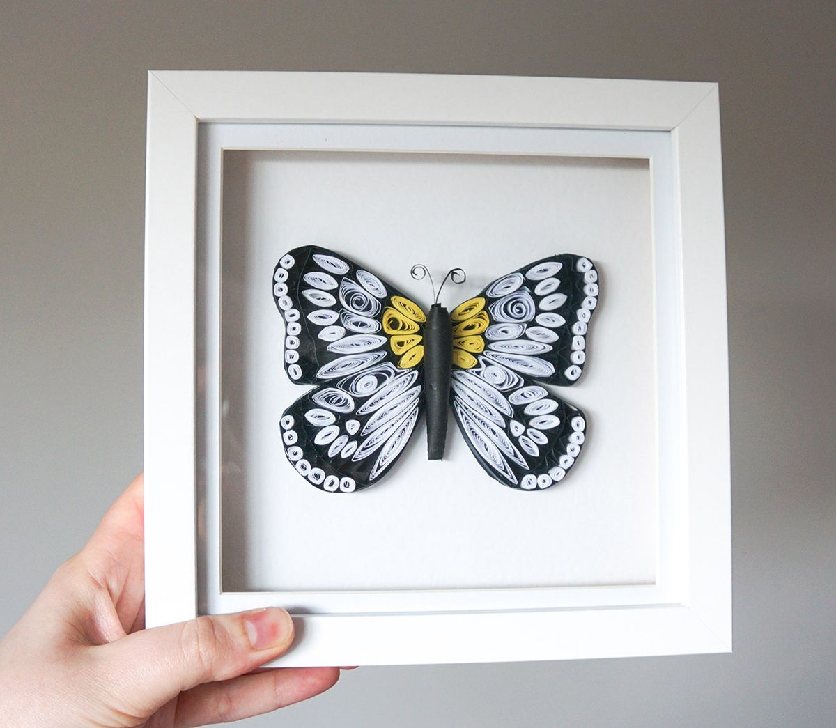 How to Quill a BUTTERFLY | Design Your Own Butterfly Quilling Pattern ...