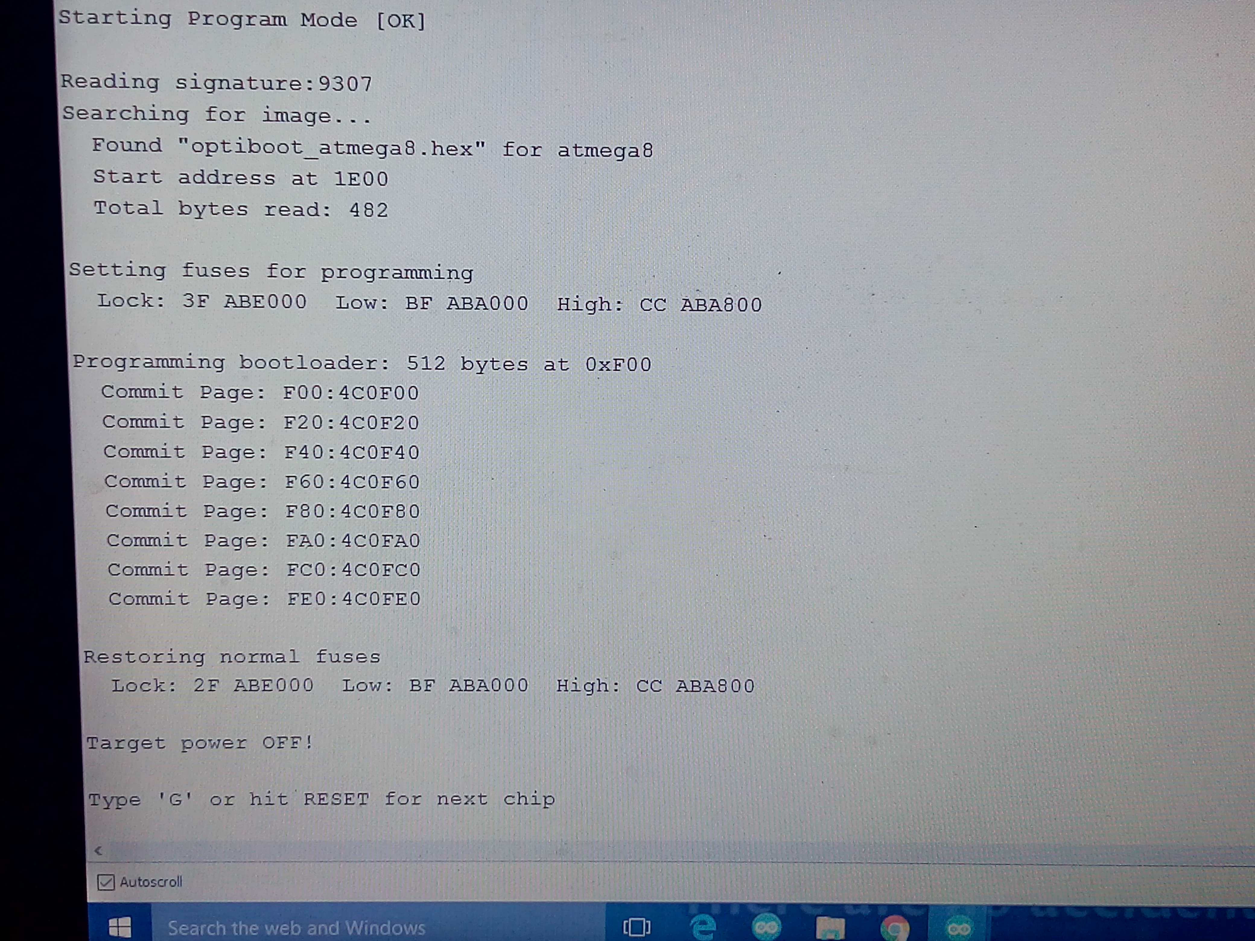 Standalone Atmega8-16pu With Arduino Optiboot Bootloader : 6 Steps ...
