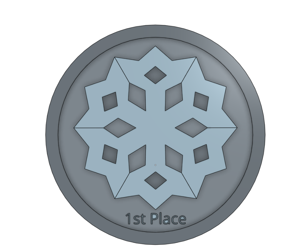 3D Printed Snowflake Medal : 13 Steps - Instructables
