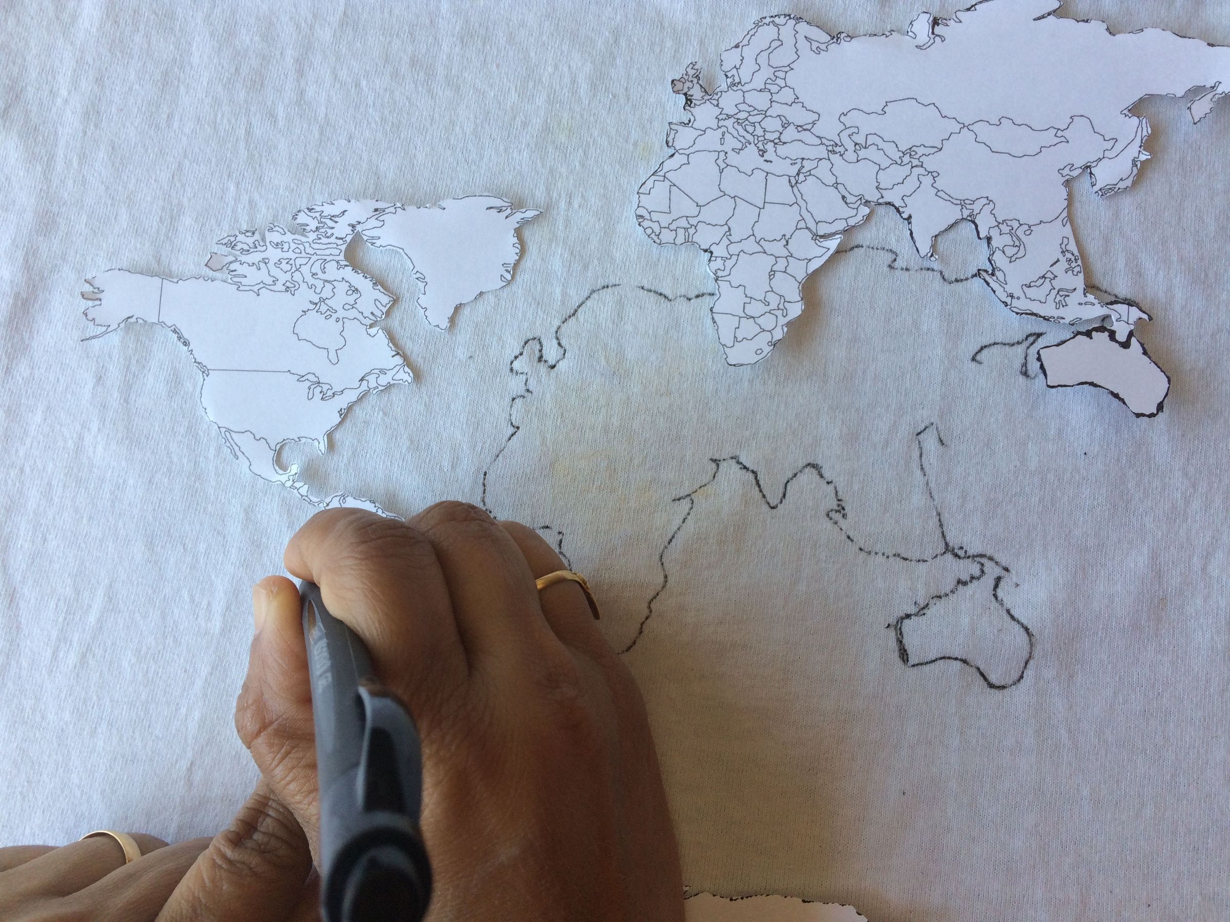 Hand Embroidered World Map : 17 Steps (with Pictures) - Instructables