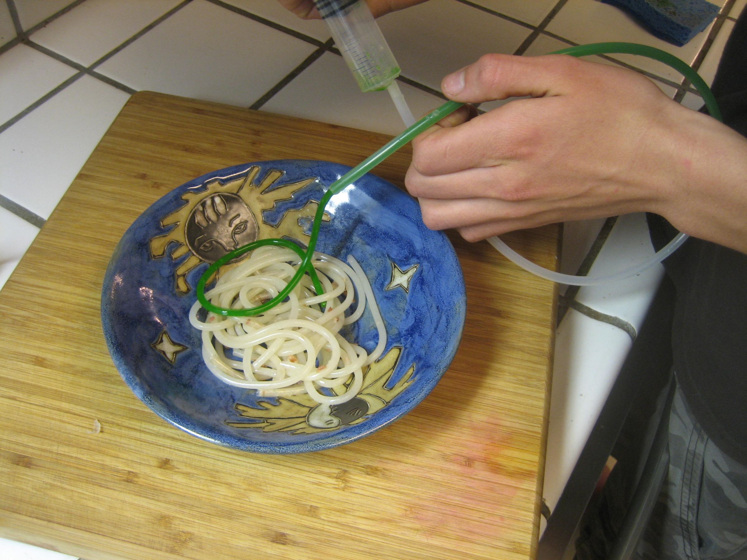 Molecular Gastronomy: Bacon Infused Agar Spaghetti : 5 Steps (with ...