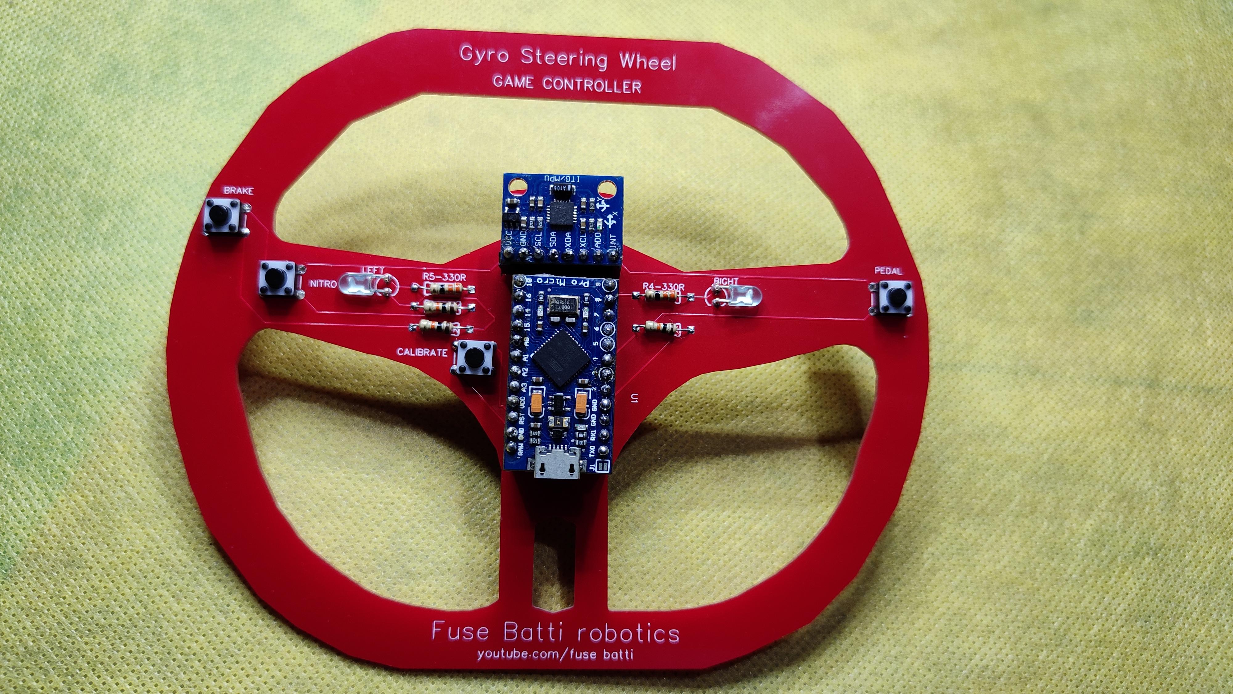 Make Steering Wheel Game Controller : 7 Steps (with Pictures ...