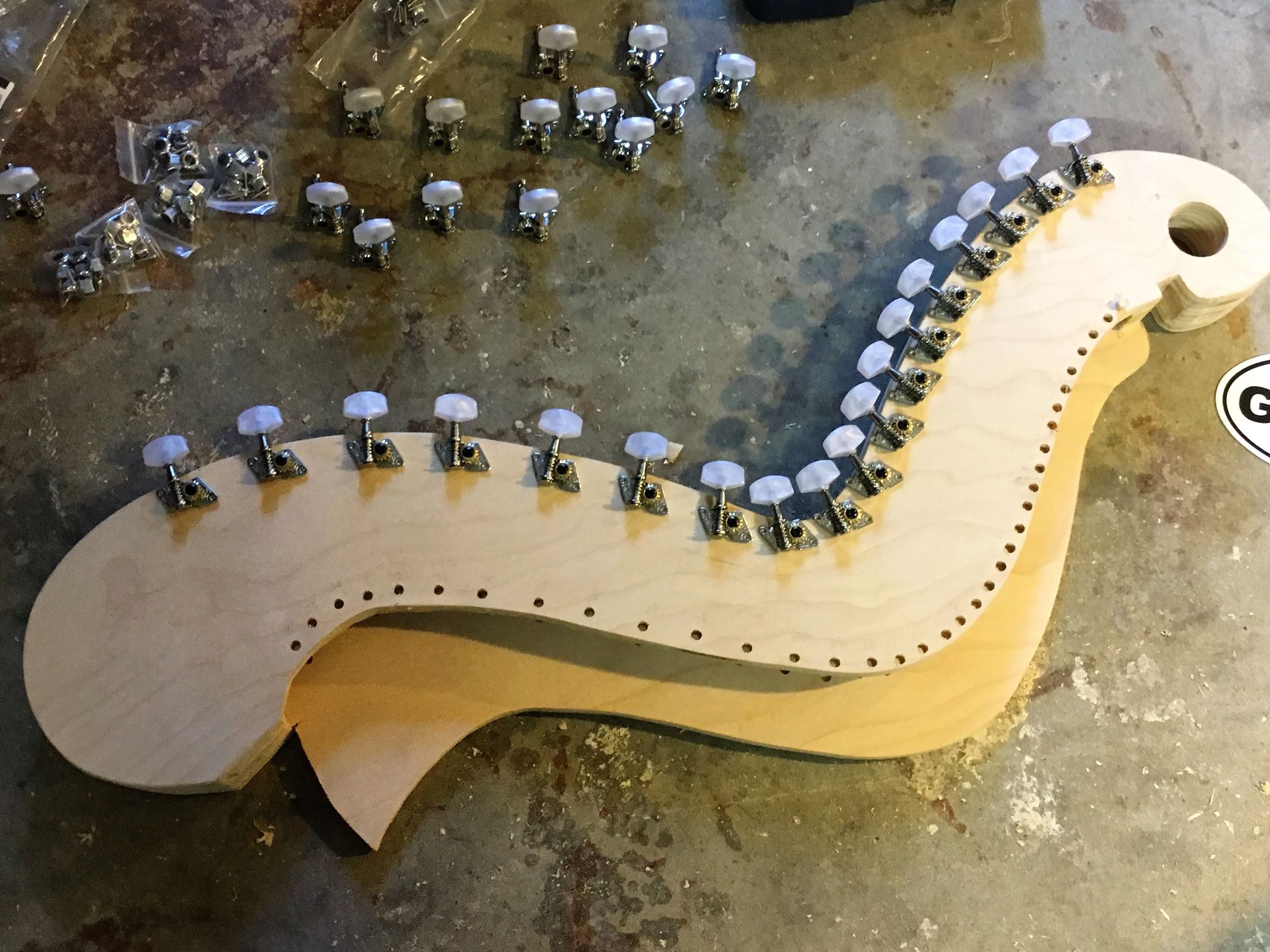 Building a 35 String Paraguayan Harp : 24 Steps (with Pictures ...