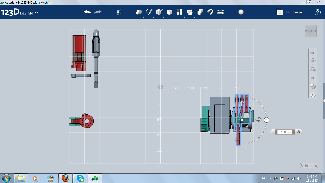 123D Design Fully Articulated Battle Robot Action Figure : 14 Steps ...