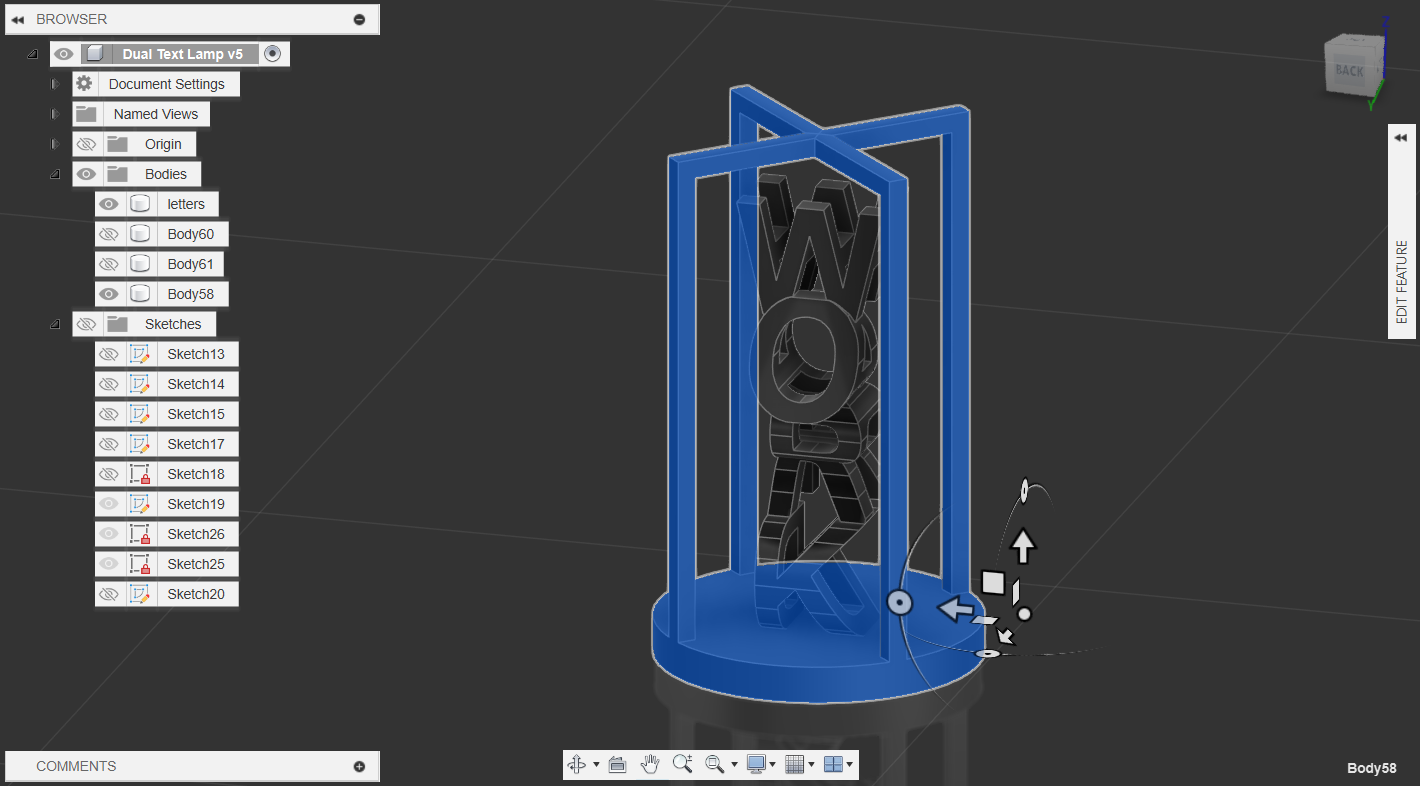 Dual Text Modern Concept Lamp : 13 Steps (with Pictures) - Instructables
