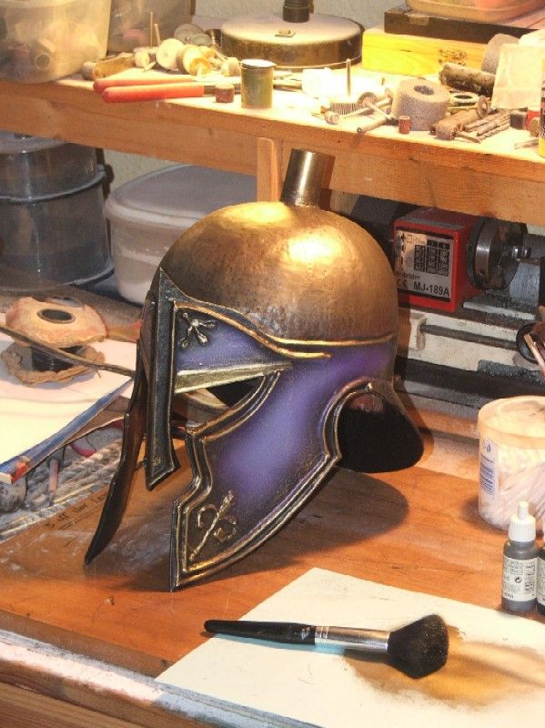 How To Make A Greek War Helmet