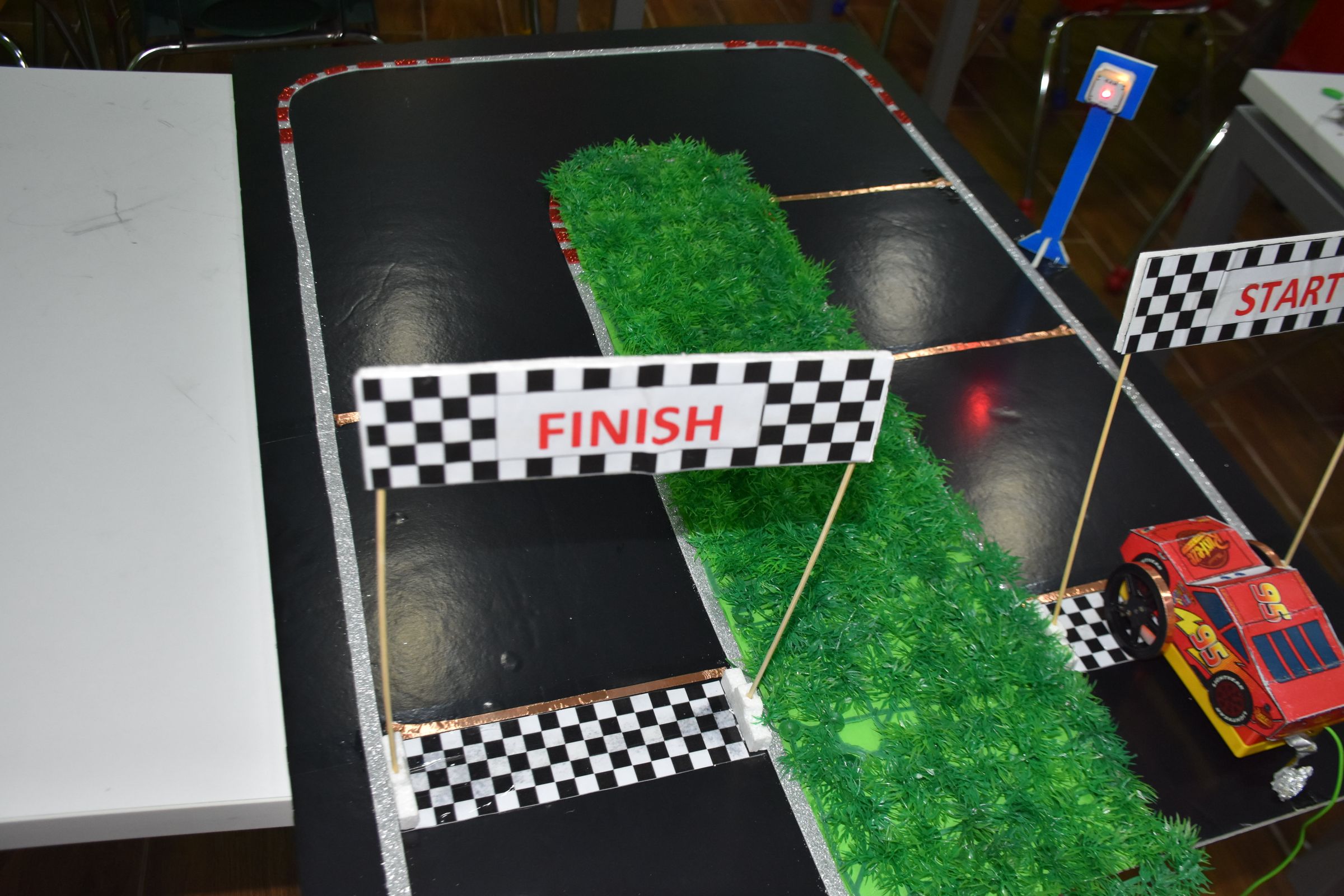 Smart Racing Track With (SAM Lab + Makey Makey + Scratch) : 5 Steps (with Pictures) - Instructables