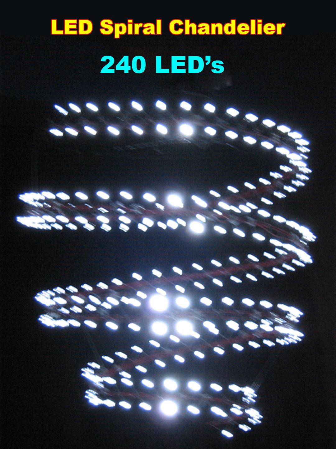 SPIRAL LED CHANDELIER : 6 Steps (with Pictures) - Instructables