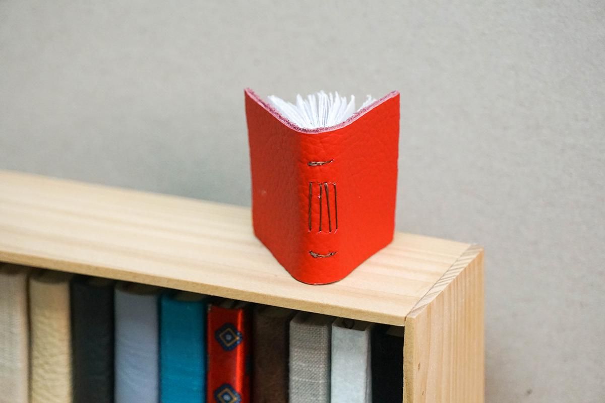 DIY Mini Book With Long Stitch Binding | How to Make a Tiny Bound Book ...