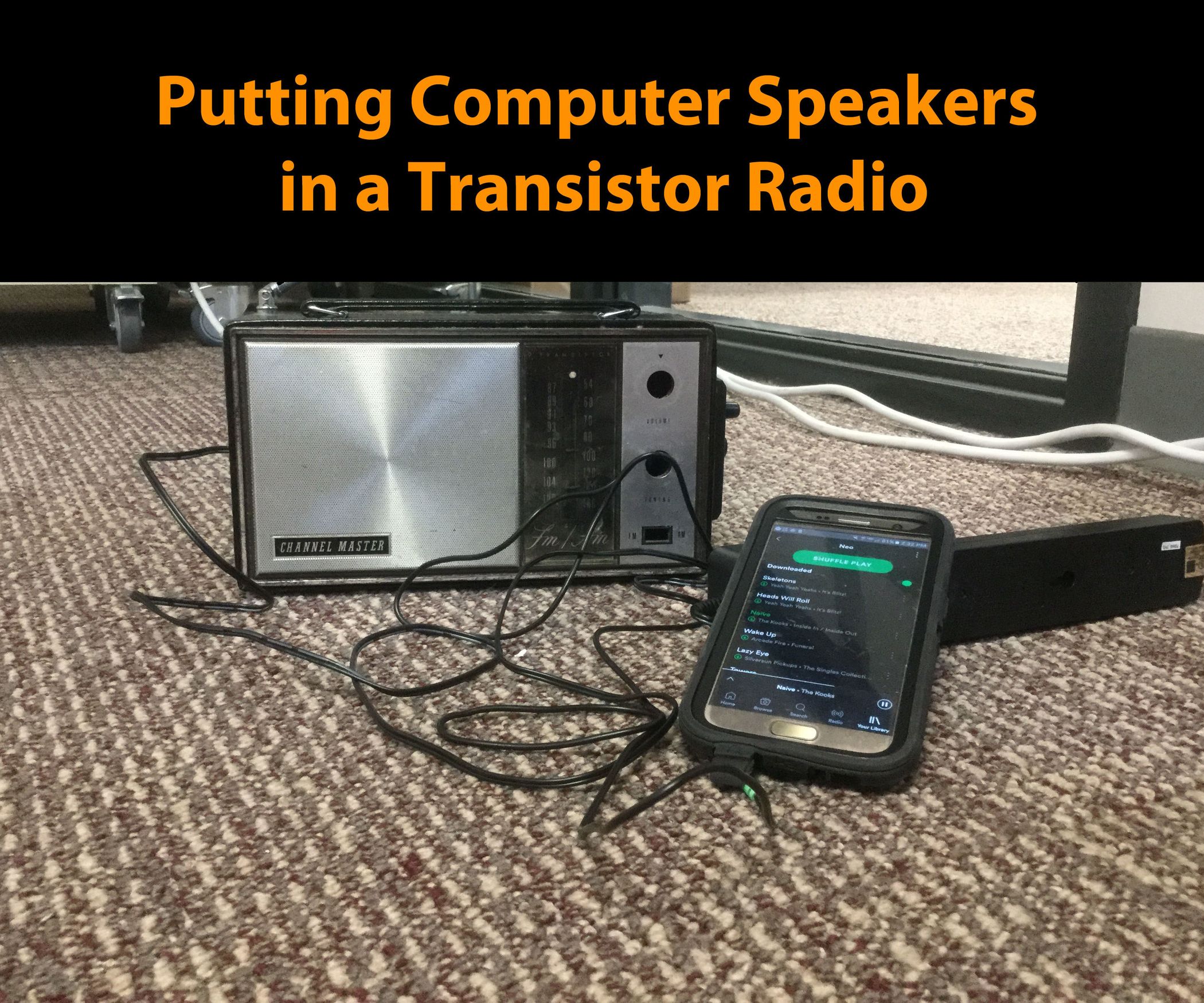 Transistor Radio Computer Speakers : 10 Steps - Instructables