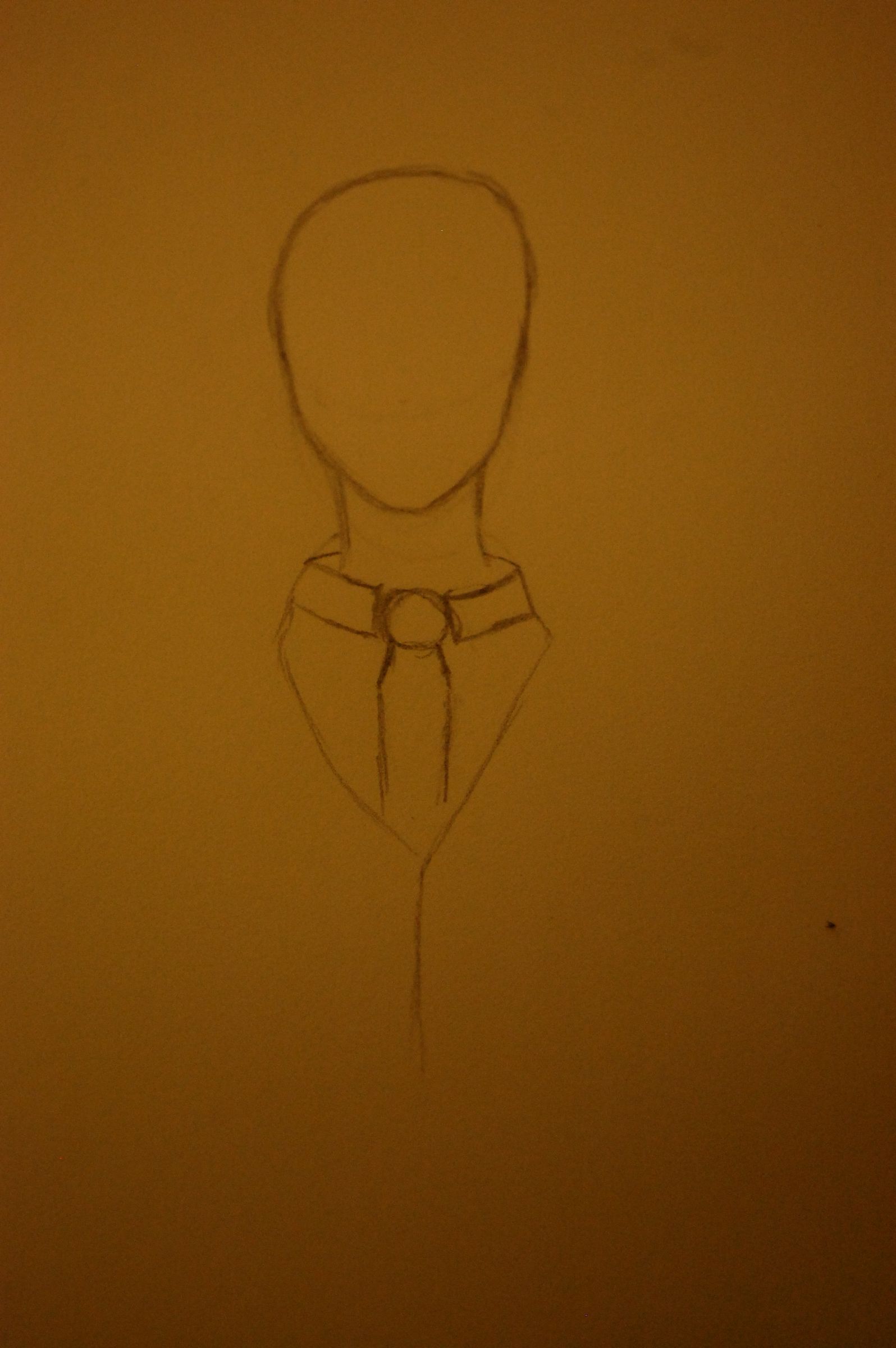 Slender Man Drawing Tutorial