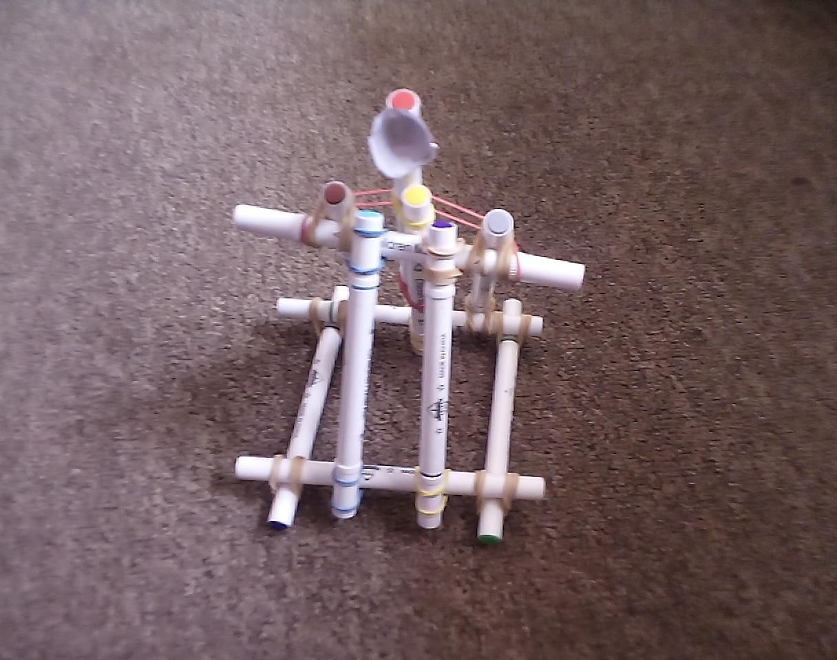 How to Make a Mini Catapult Out of Old Markers : 3 Steps - Instructables
