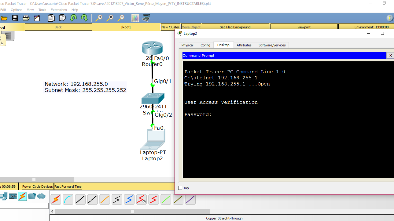 Configure Password for Devices in Cisco Packet Tracer : 8 Steps - Instructables