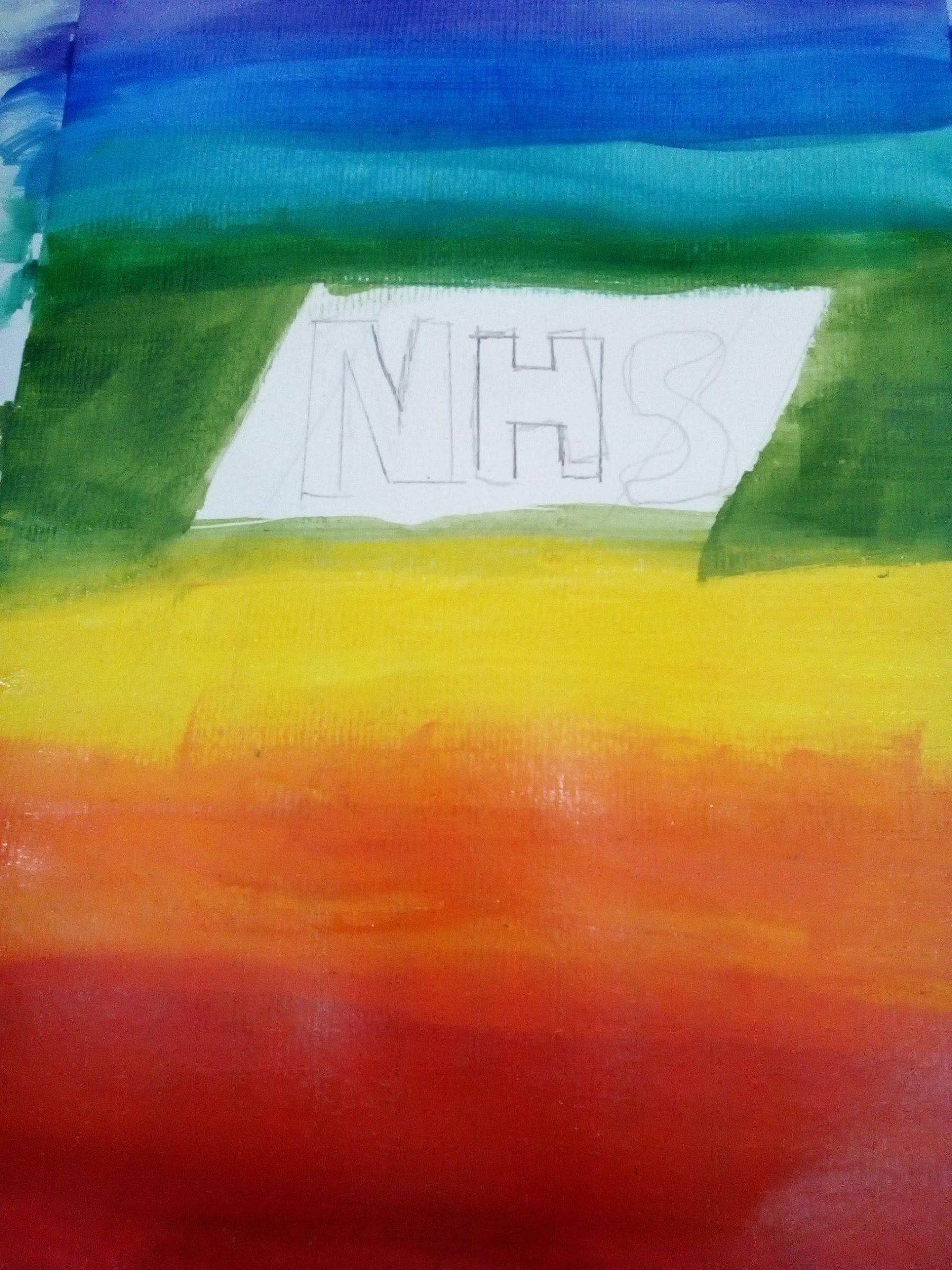 Rainbow NHS Acrylic Painting : 10 Steps - Instructables