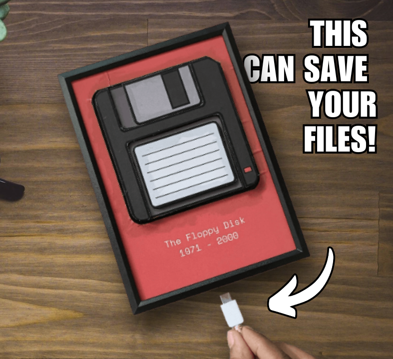 A Beautiful Retro Floppy Disk Picture Frame With a Secret Auto-save ...