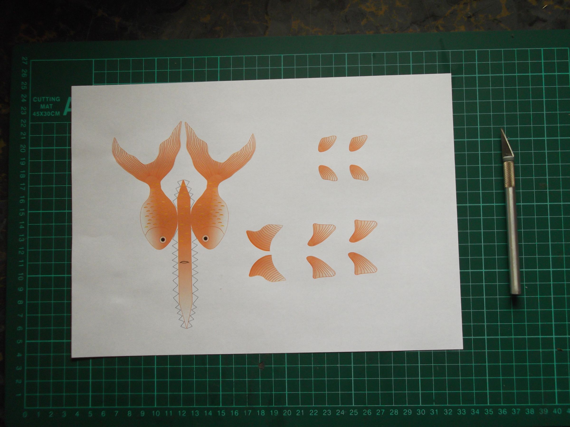 Papercraft Goldfish Robot : 11 Steps (with Pictures) - Instructables