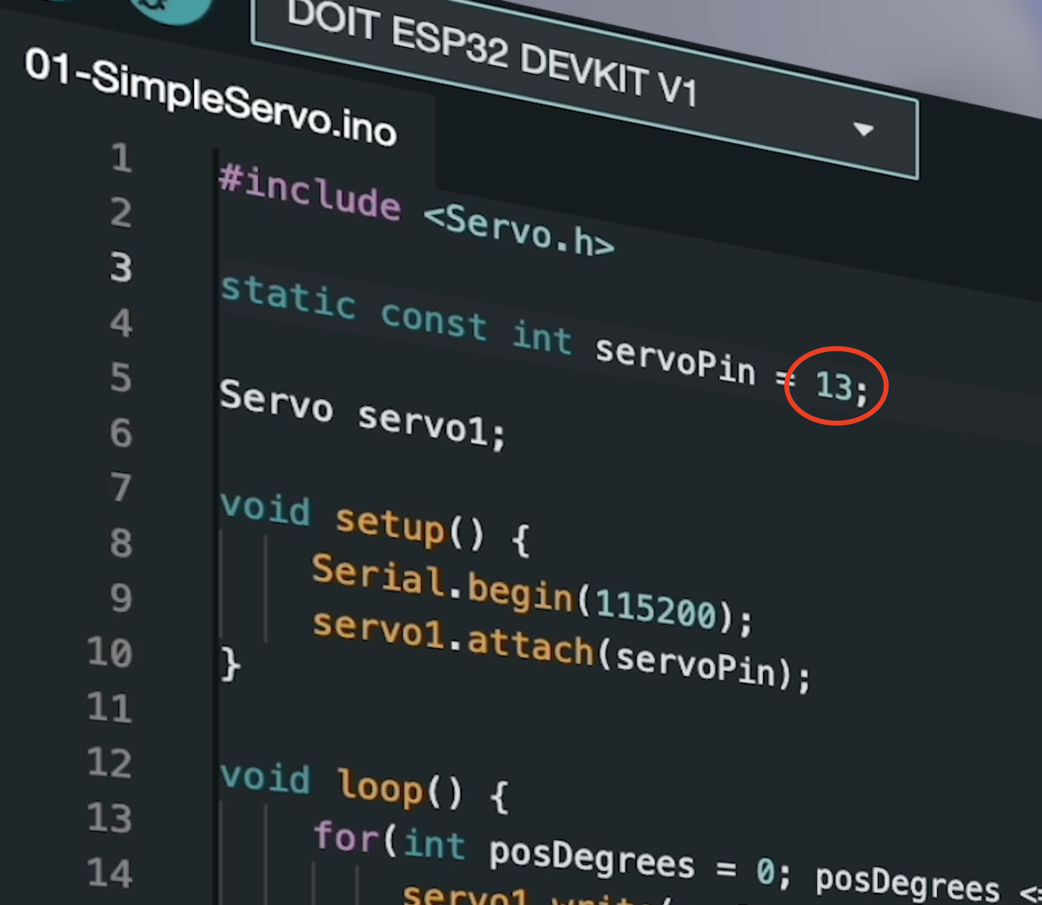 One and Multiple Servo Motor Control With ESP32 Development Board : 8 ...