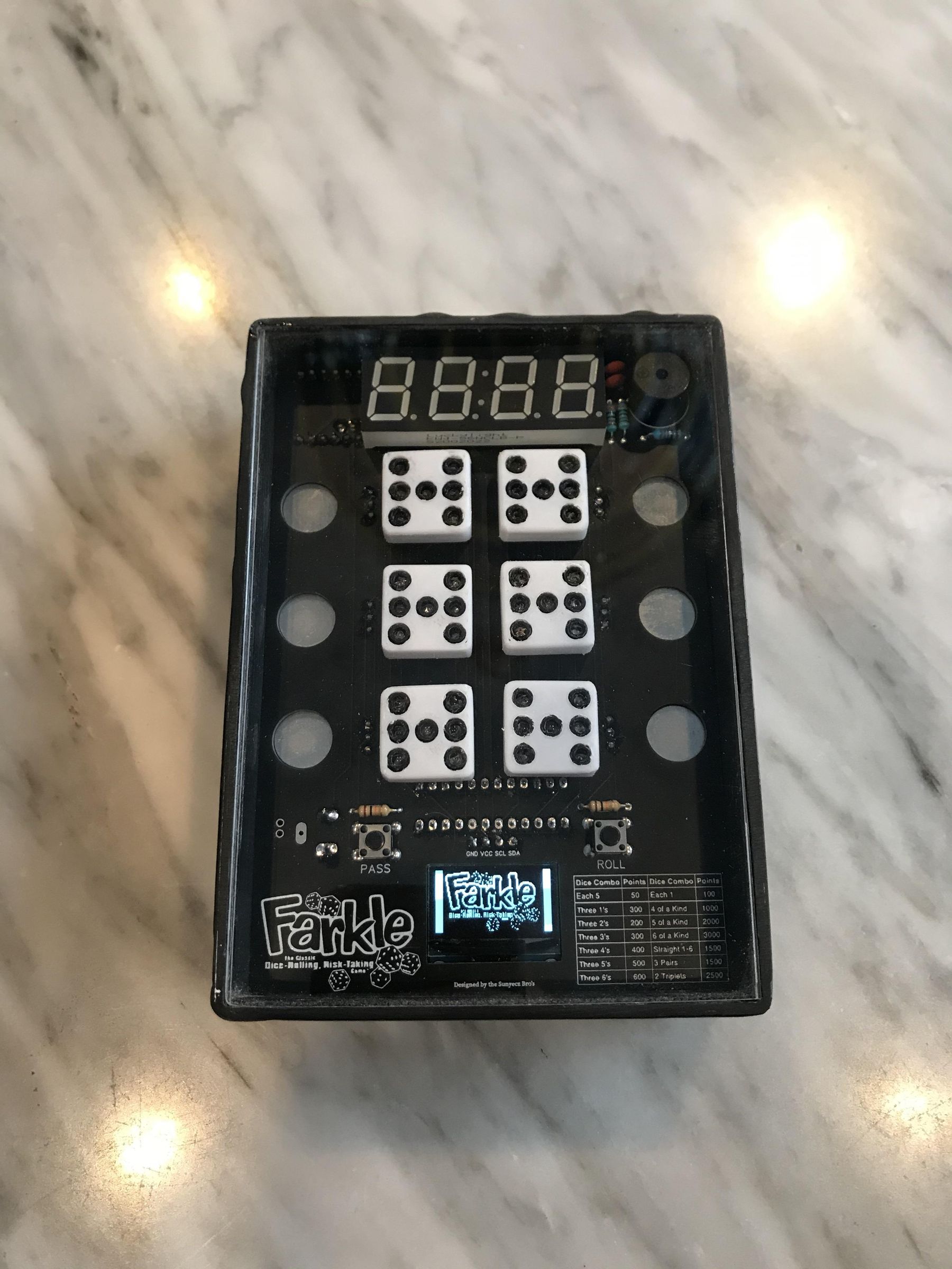 Farkle! Handheld PCB Game Console : 9 Steps (with Pictures) - Instructables