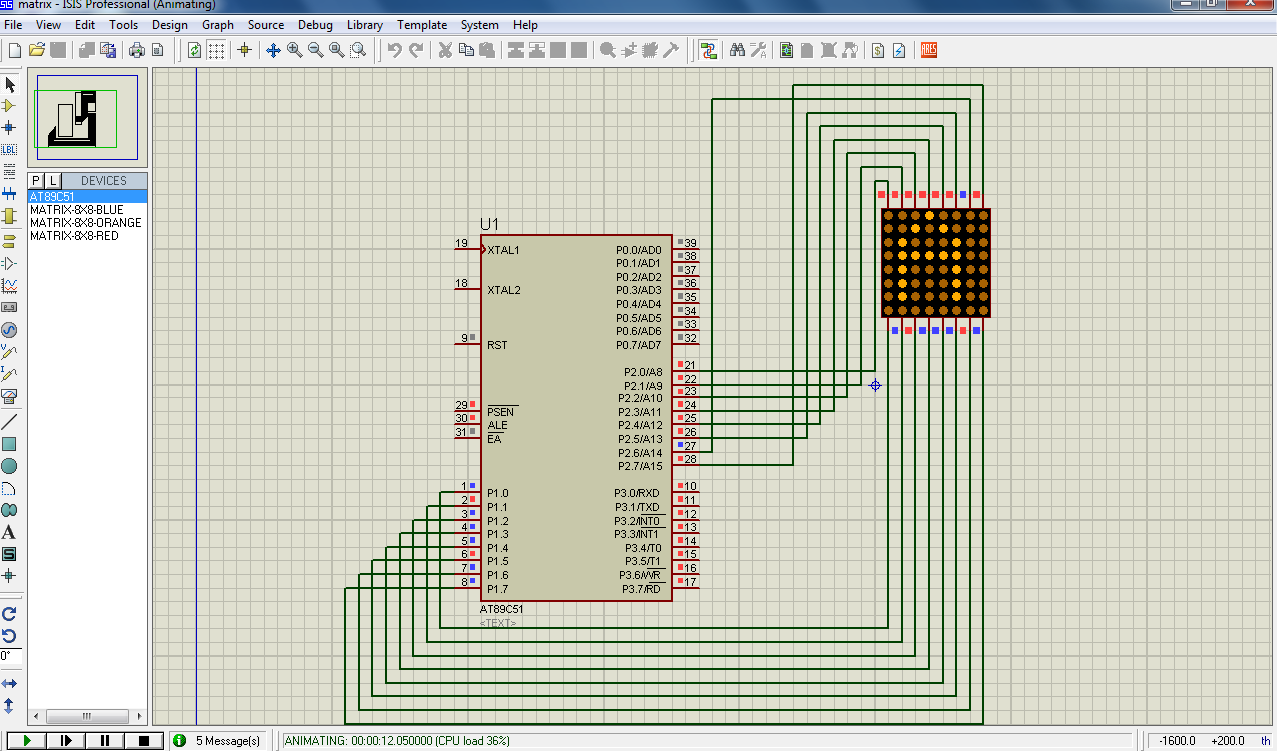 Dot Matrix LED Display Interfacing With 8051 Microcontroller : 5 Steps - Instructables