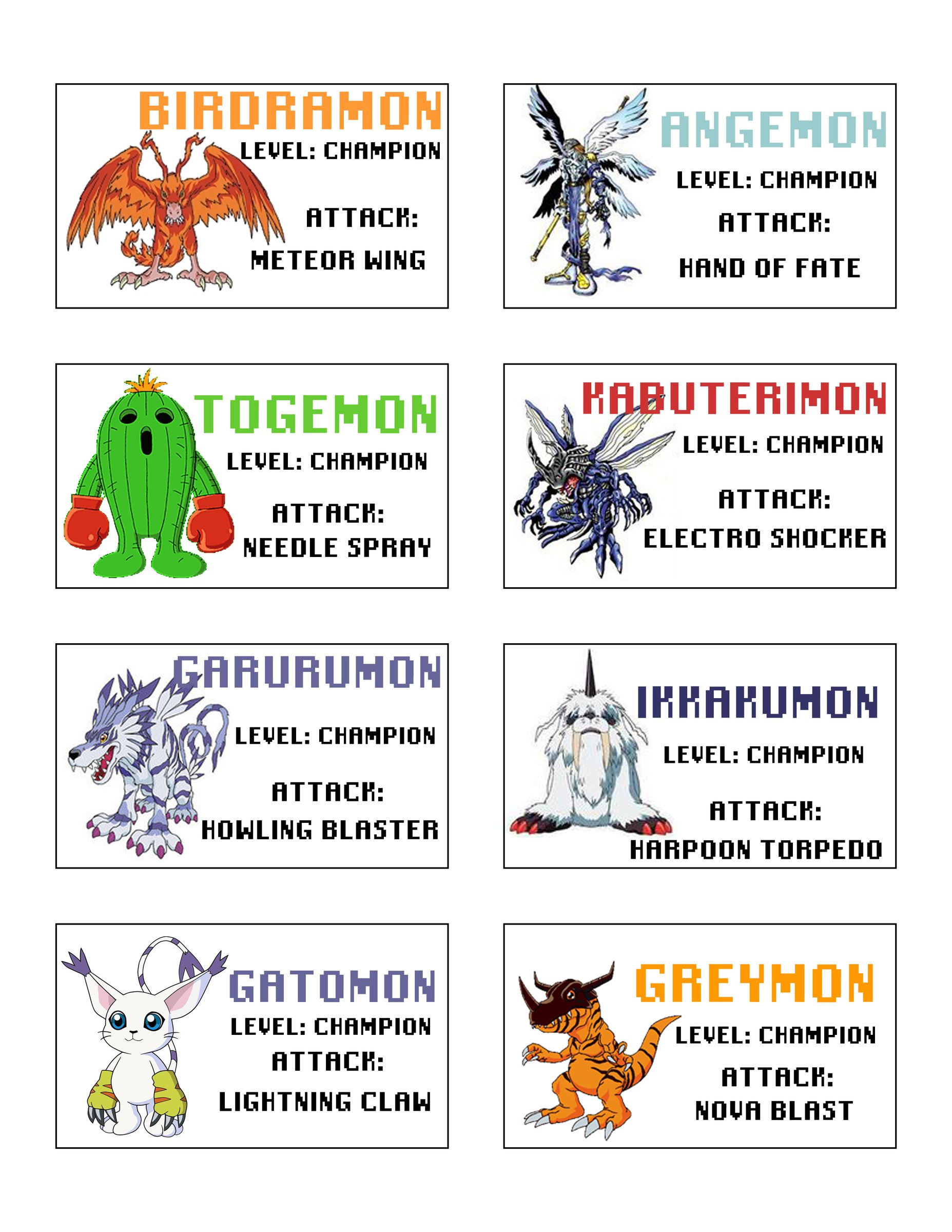 Digimon Evolution Chart Gatomon