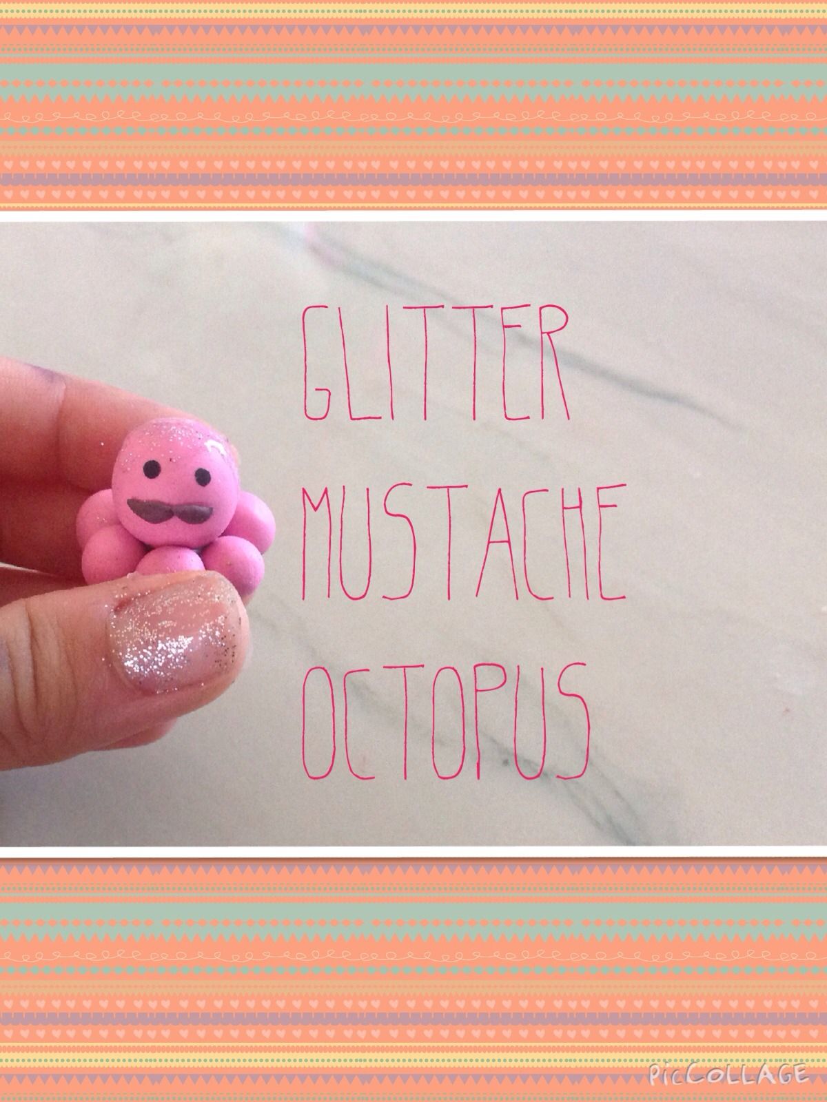 Clay Glitter Mustache Octopus : 3 Steps (with Pictures) - Instructables