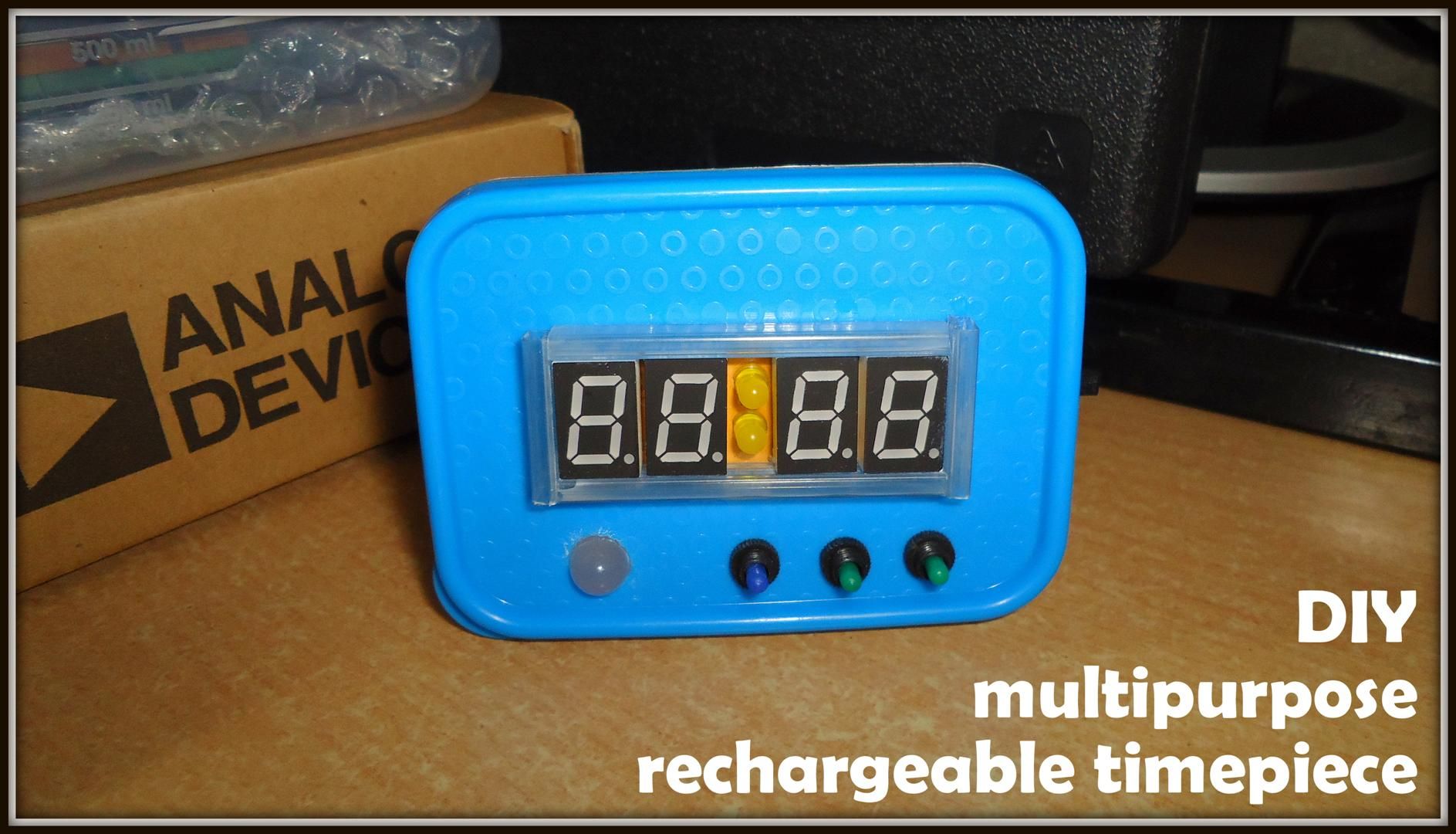 DIY ClockBlock (a Multipurpose Rechargeable Timepiece) : 25 Steps (with ...